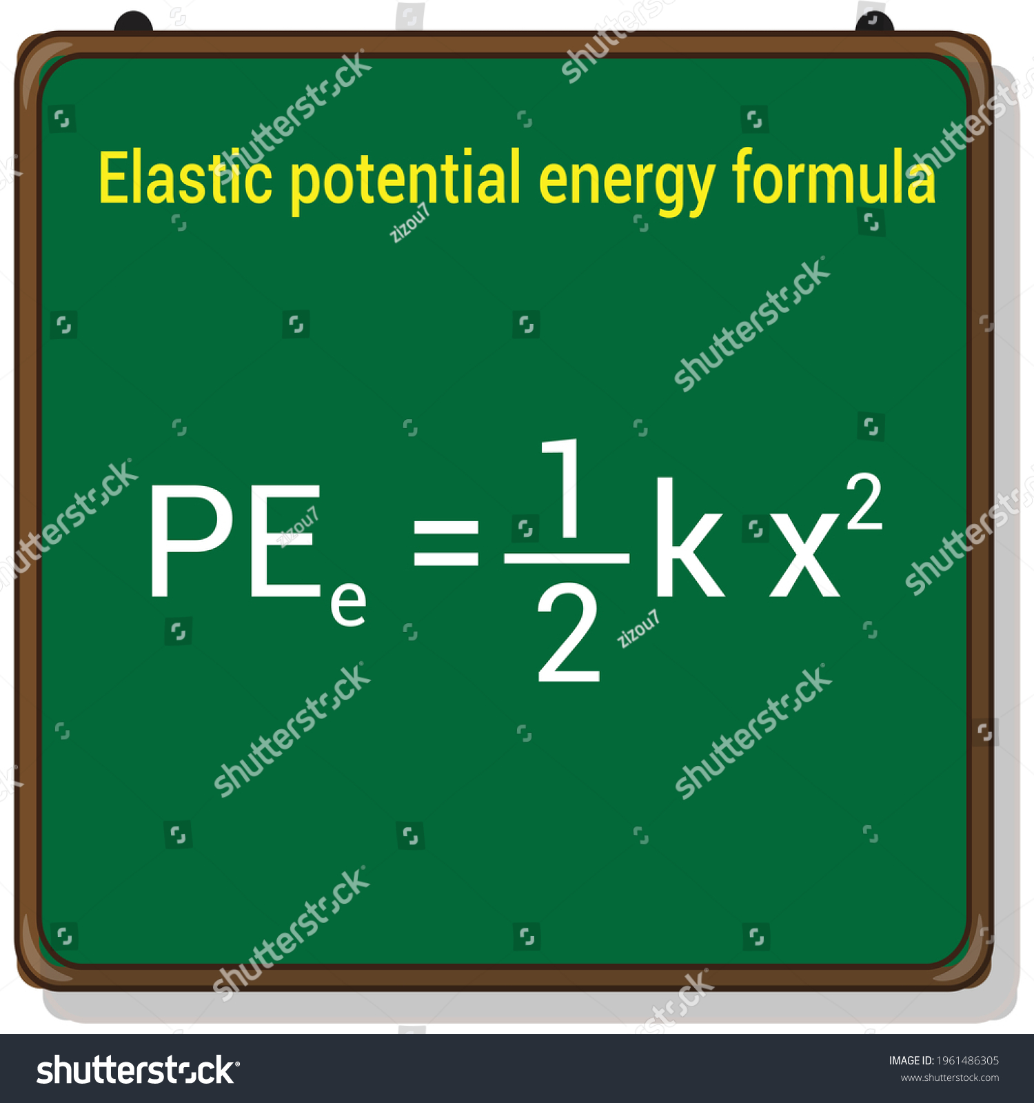 física de fórmula energética de potencial: vector de stock (libre de ...