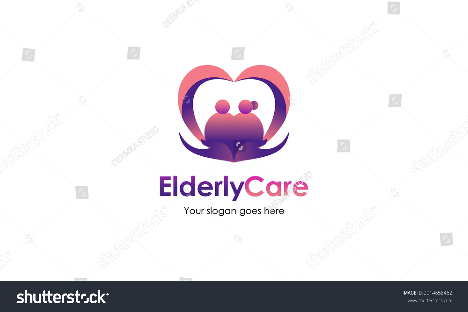 Elderly Care Logo Design Best Logo Stock Vector (Royalty Free) 2014658462