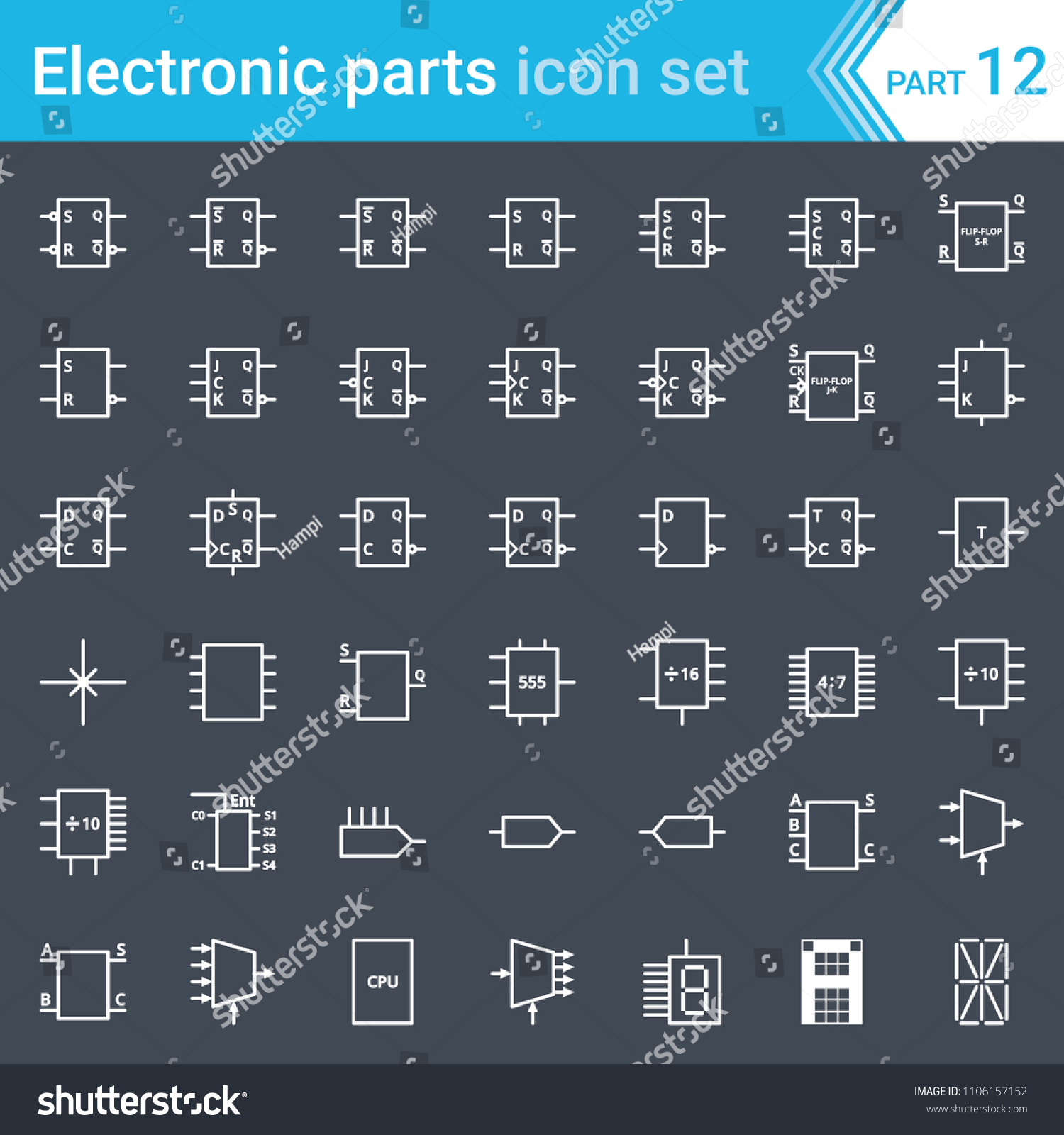 Electric Electronic Icons Electric Diagram Symbols Stock Vector ... Electric Electronic Icons Electric Diagram Symbols Stock Vector ...