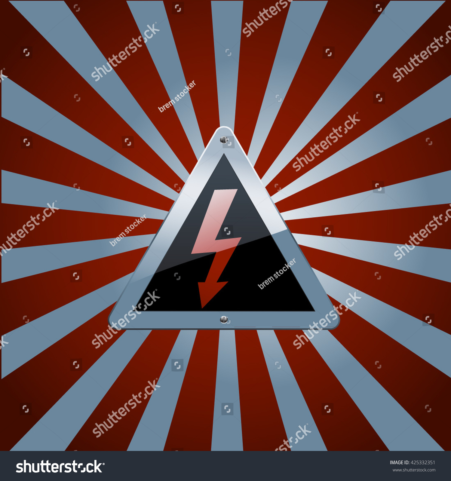 Electric Arrow Sign Stock Vector (Royalty Free) 425332351 | Shutterstock