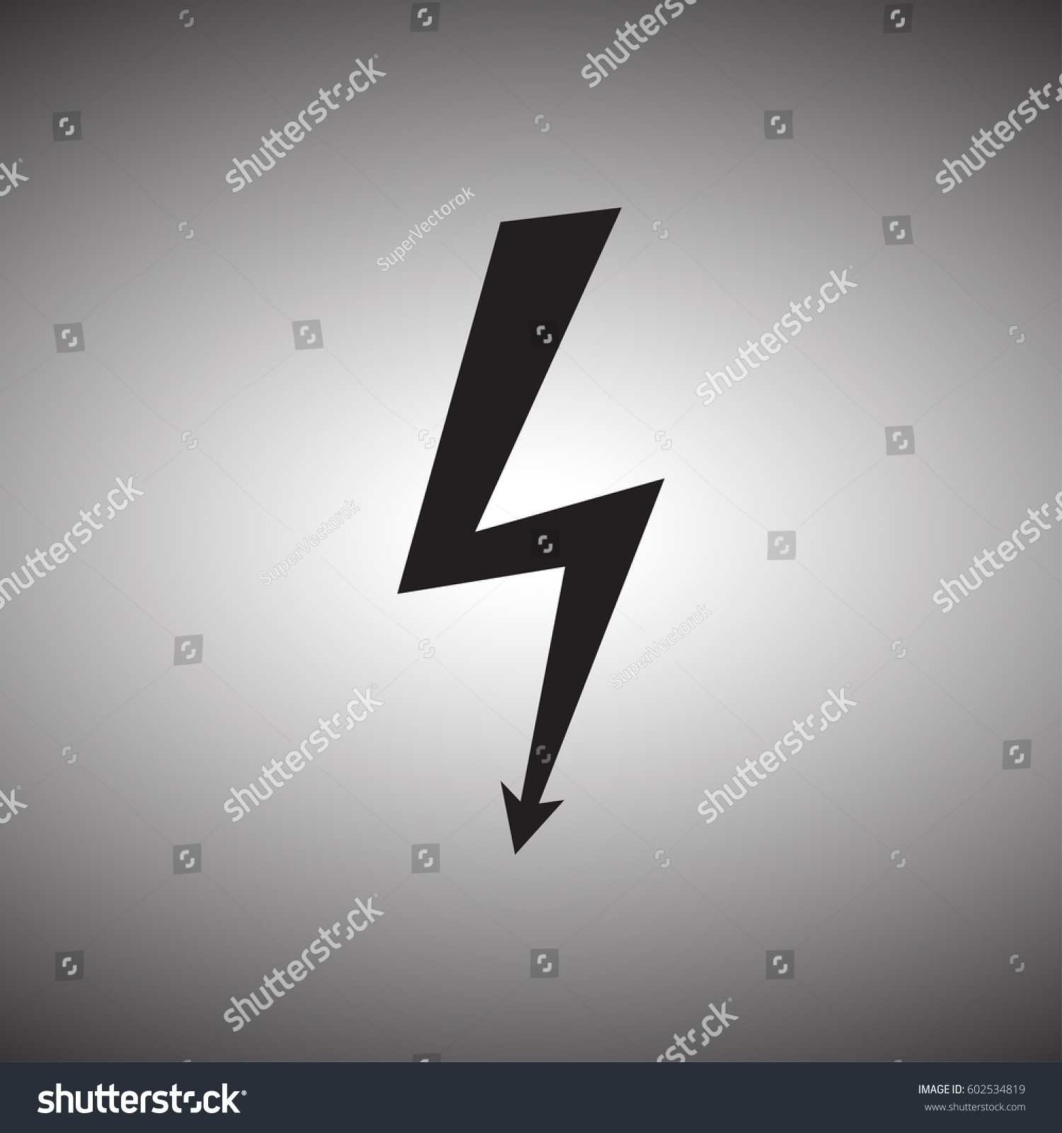 Electric Bolt Icon Stock Vector (Royalty Free) 602534819 | Shutterstock