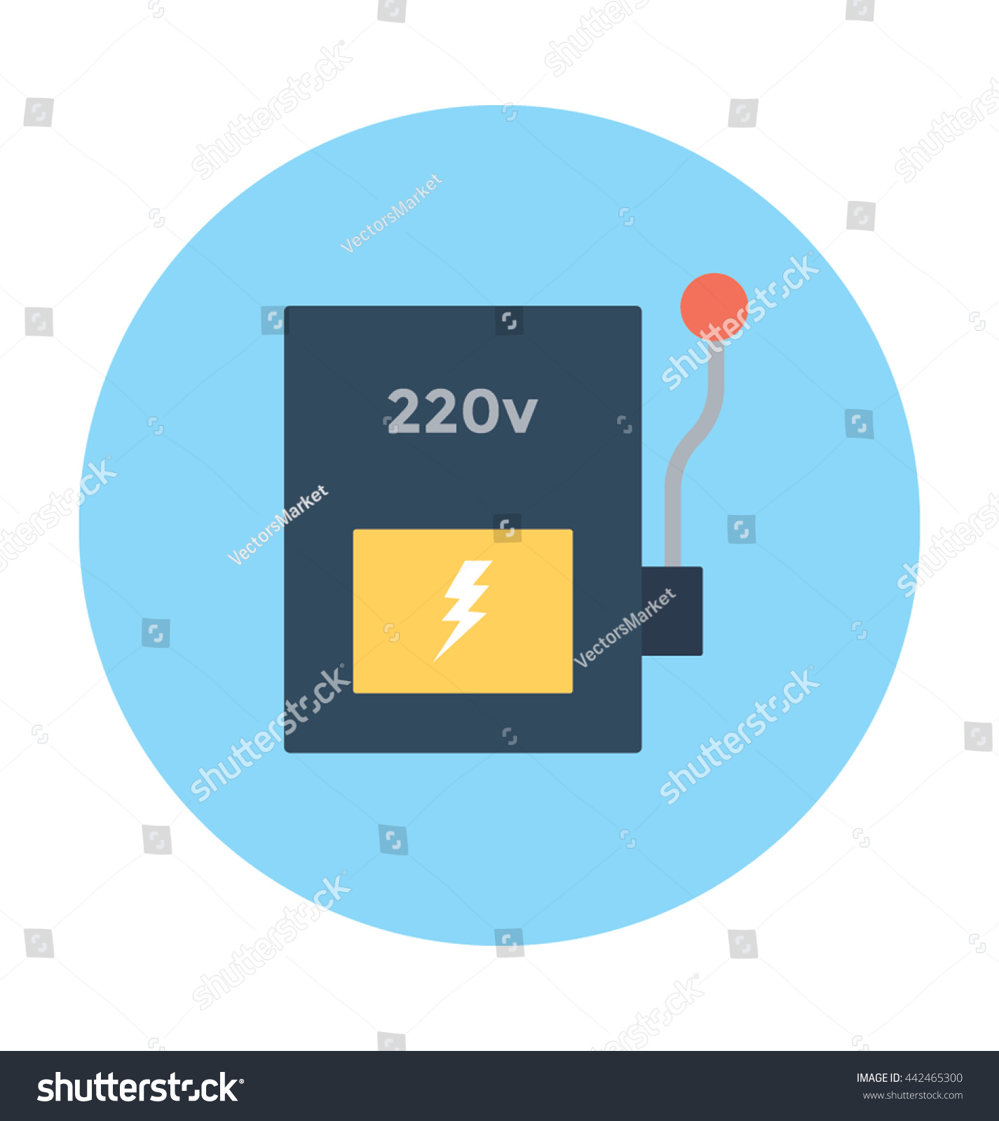Electric Changeover Vector Icon Stock Vector (Royalty Free) 442465300 ...