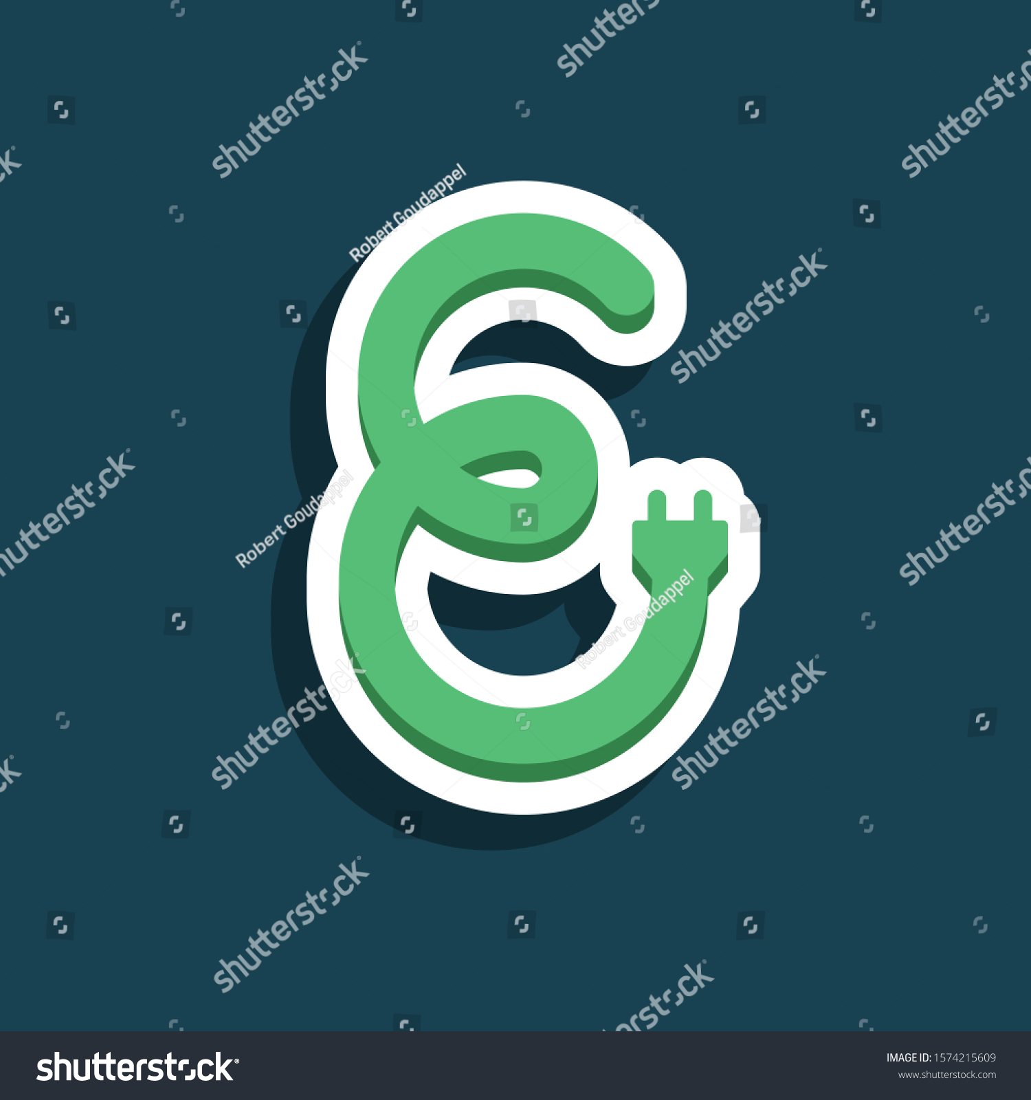 Electric Charging Vector Letter E E Stock Vector (Royalty Free ...