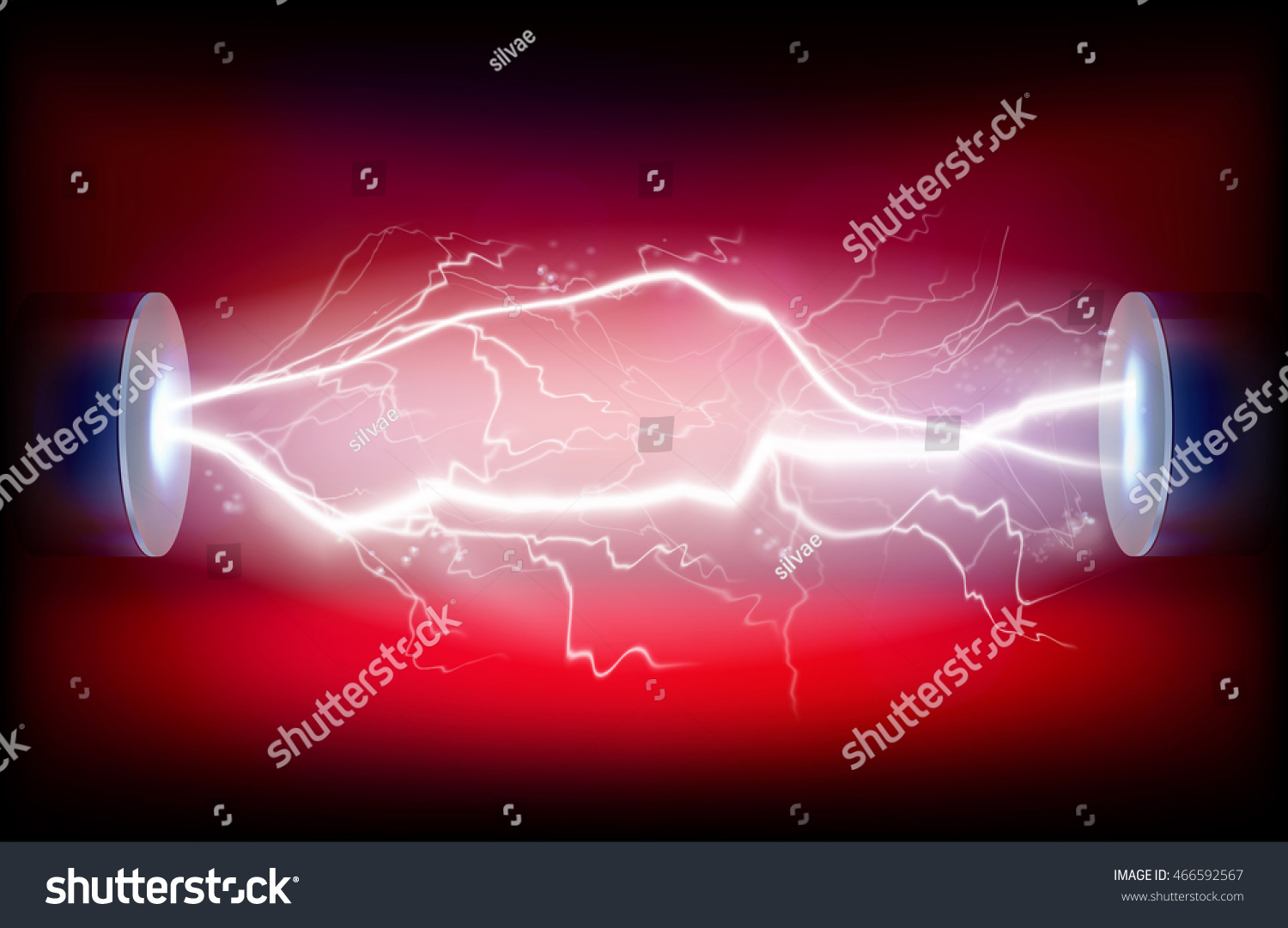 Electric Discharge Vector Illustration Stock Vector (Royalty Free ...