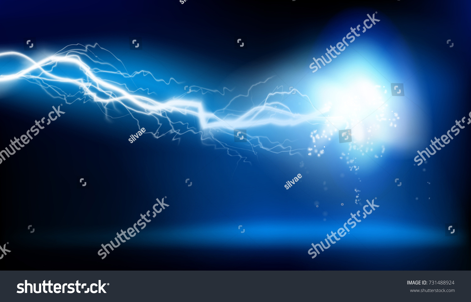Electric Discharge Vector Illustration Stock Vector (Royalty Free ...