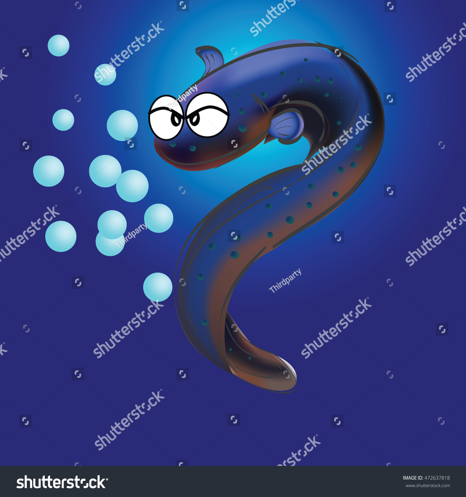 Electric Eel On Nice Background Vector: เวกเตอร์สต็อก (ปลอดค่าลิขสิทธิ์ ...