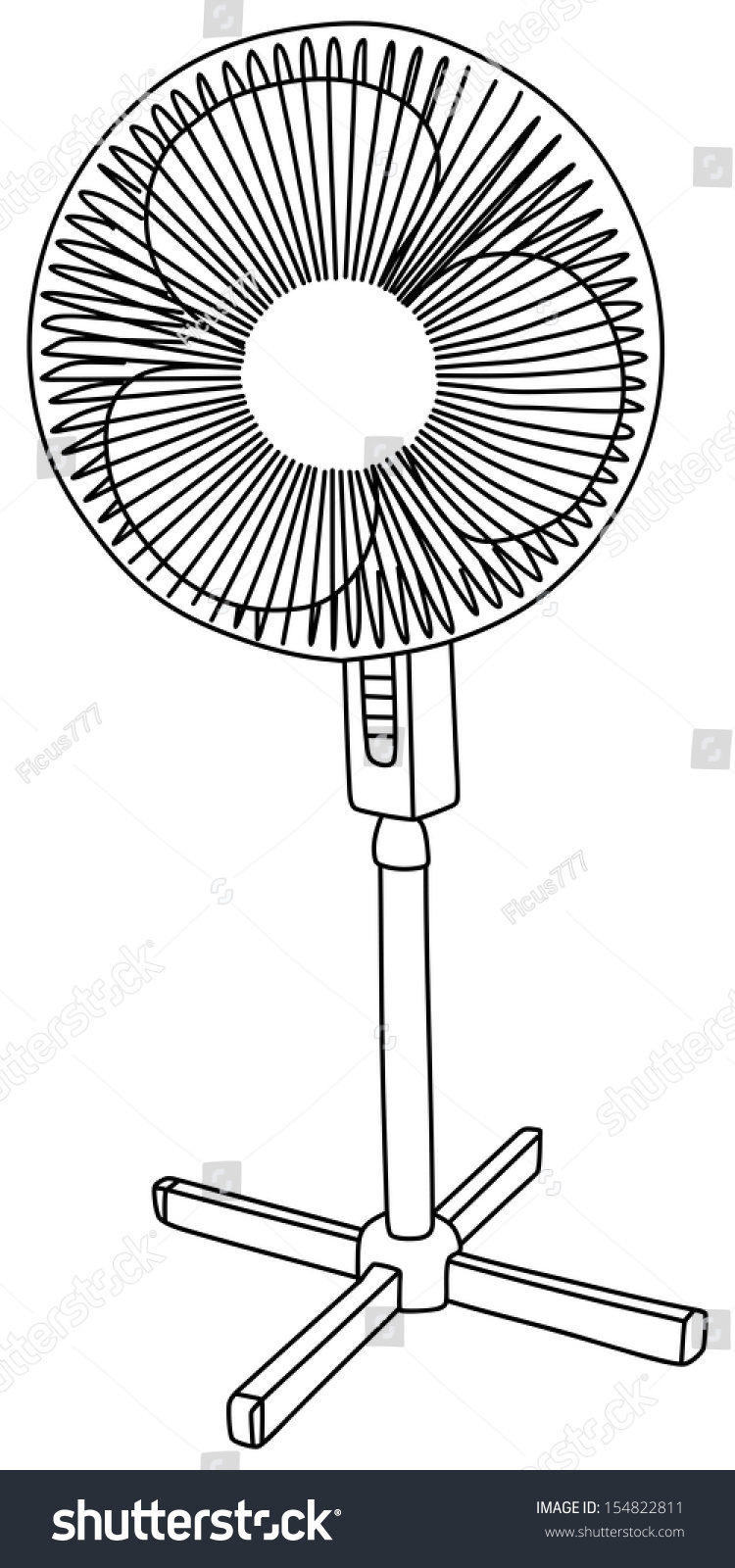Electric Fan Line Art Free Clip Art