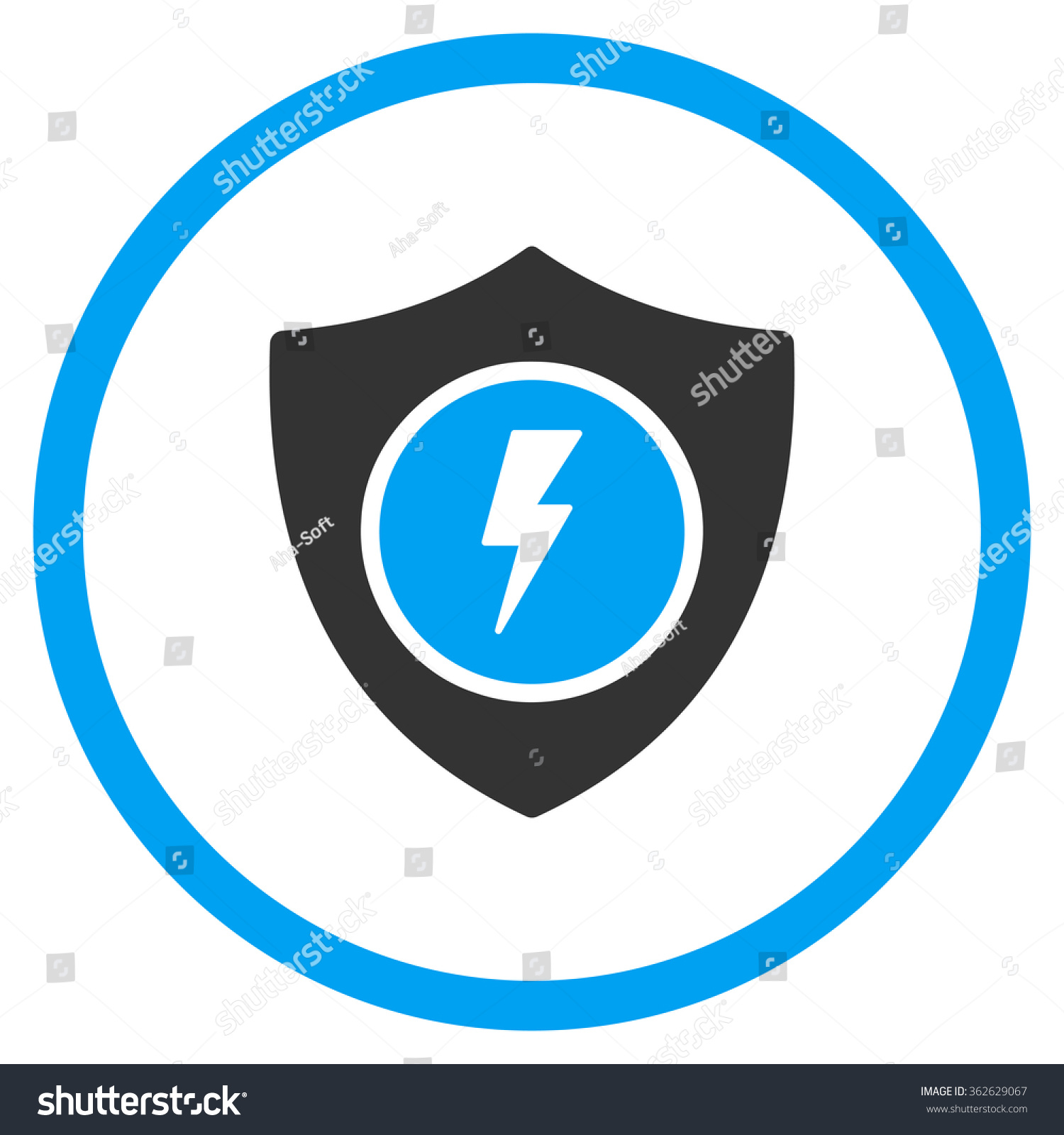 Electric Guard Icon Stock Vector (Royalty Free) 362629067 | Shutterstock