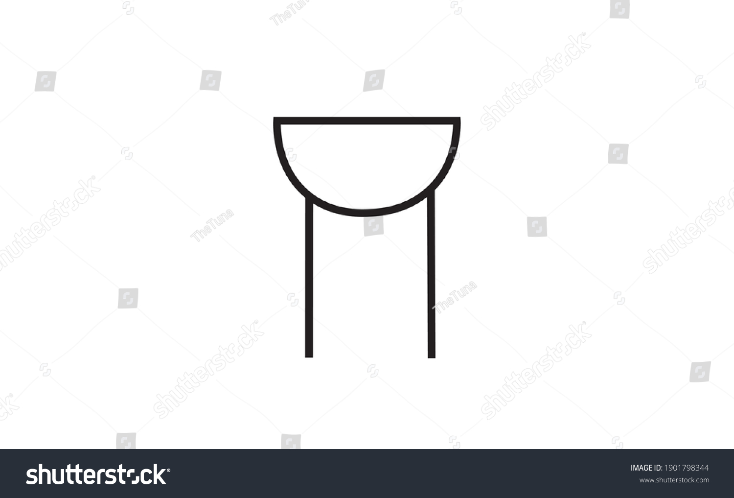 Electric Icon Buzzer Vector Drawing Stock Vector (Royalty Free) 1901798344