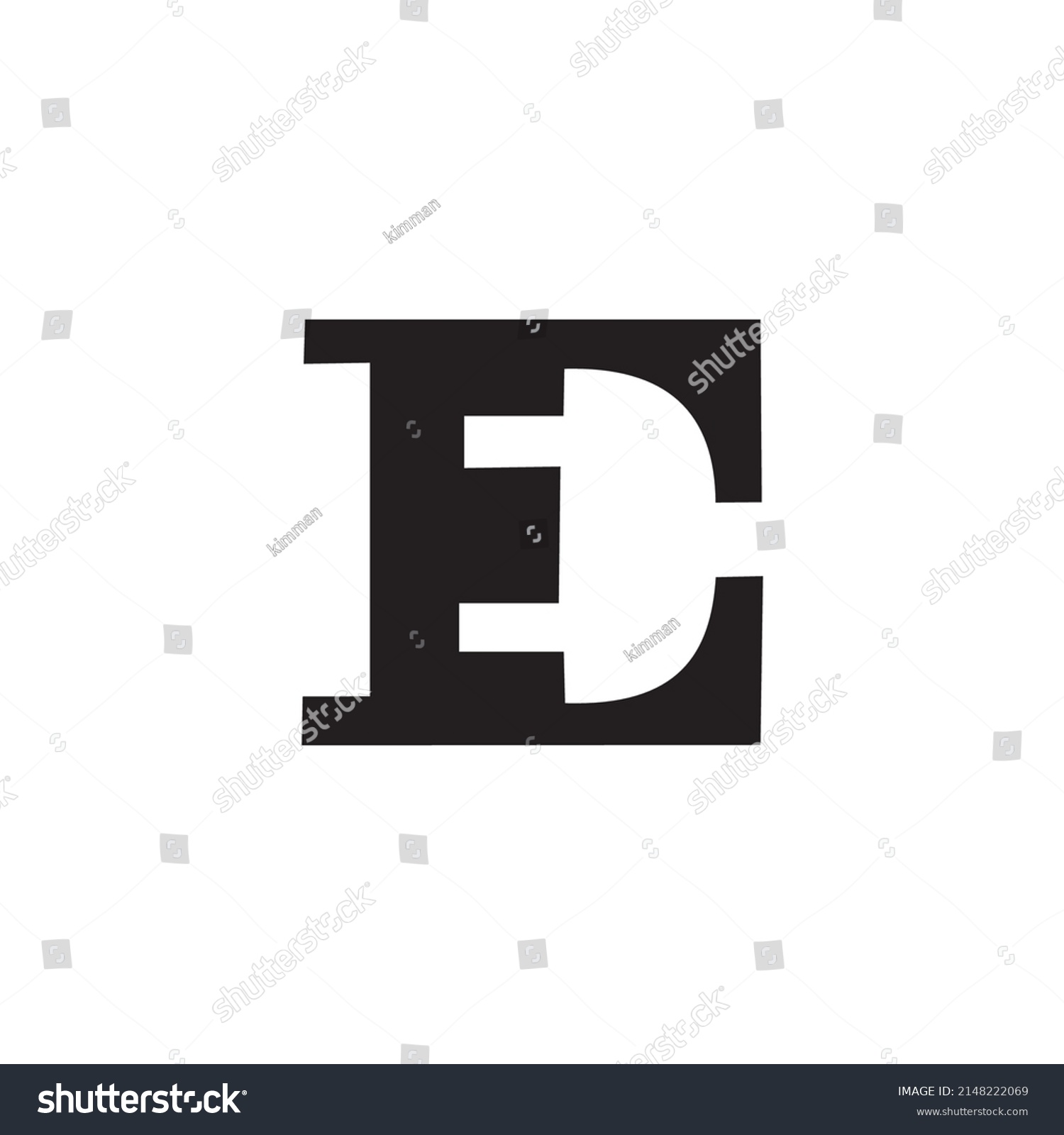 Electric Letter E Logo Icon Symbol Stock Vector (Royalty Free ...