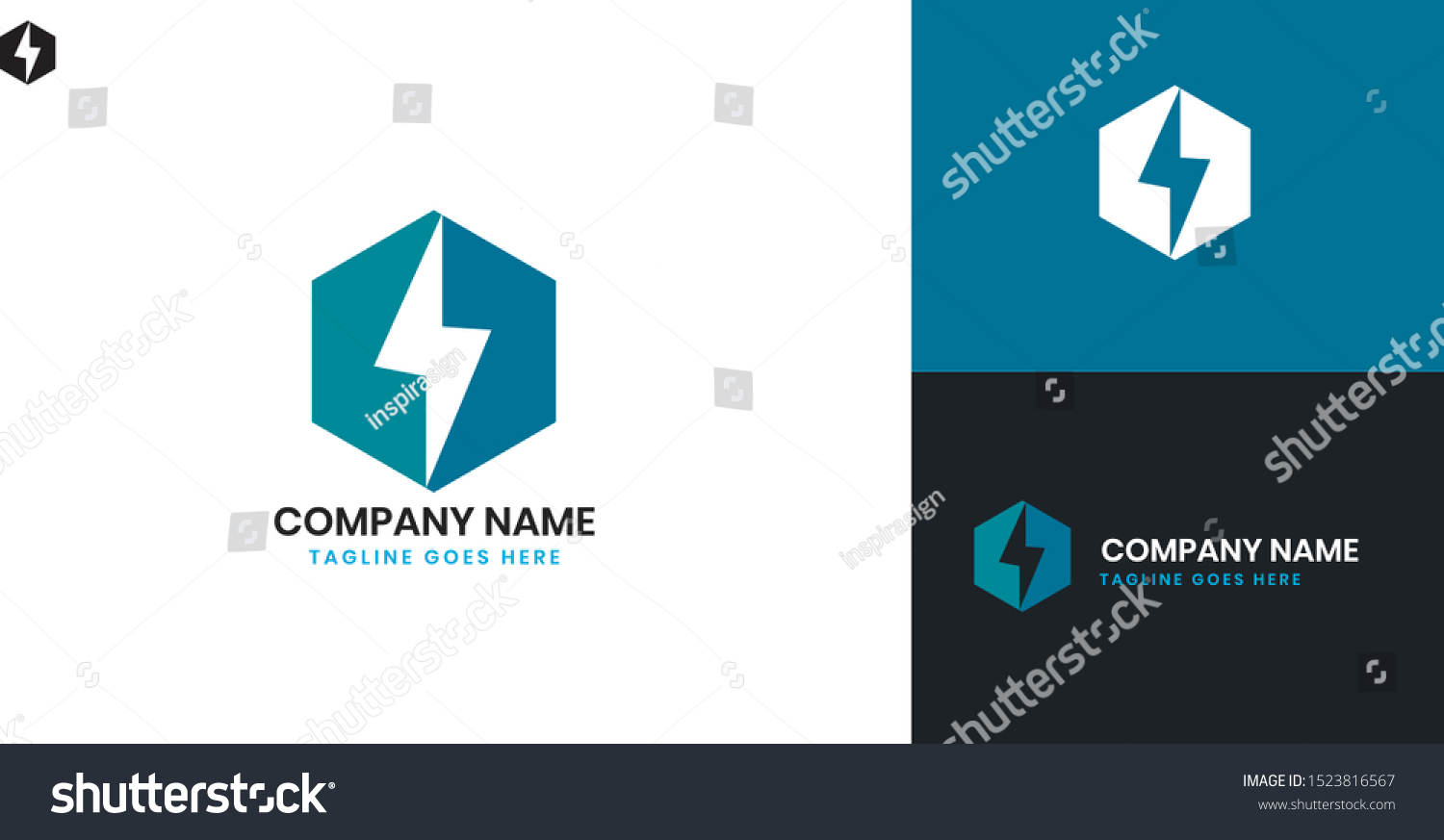 Electric Logo All Elements On This Stock Vector (Royalty Free) 1523816567