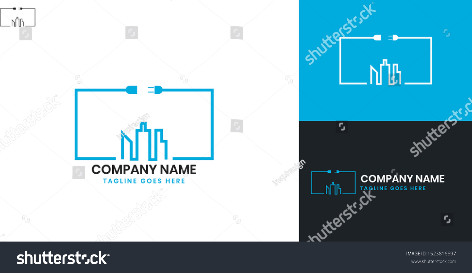 Electric Logo All Elements On This Stock Vector (Royalty Free ...