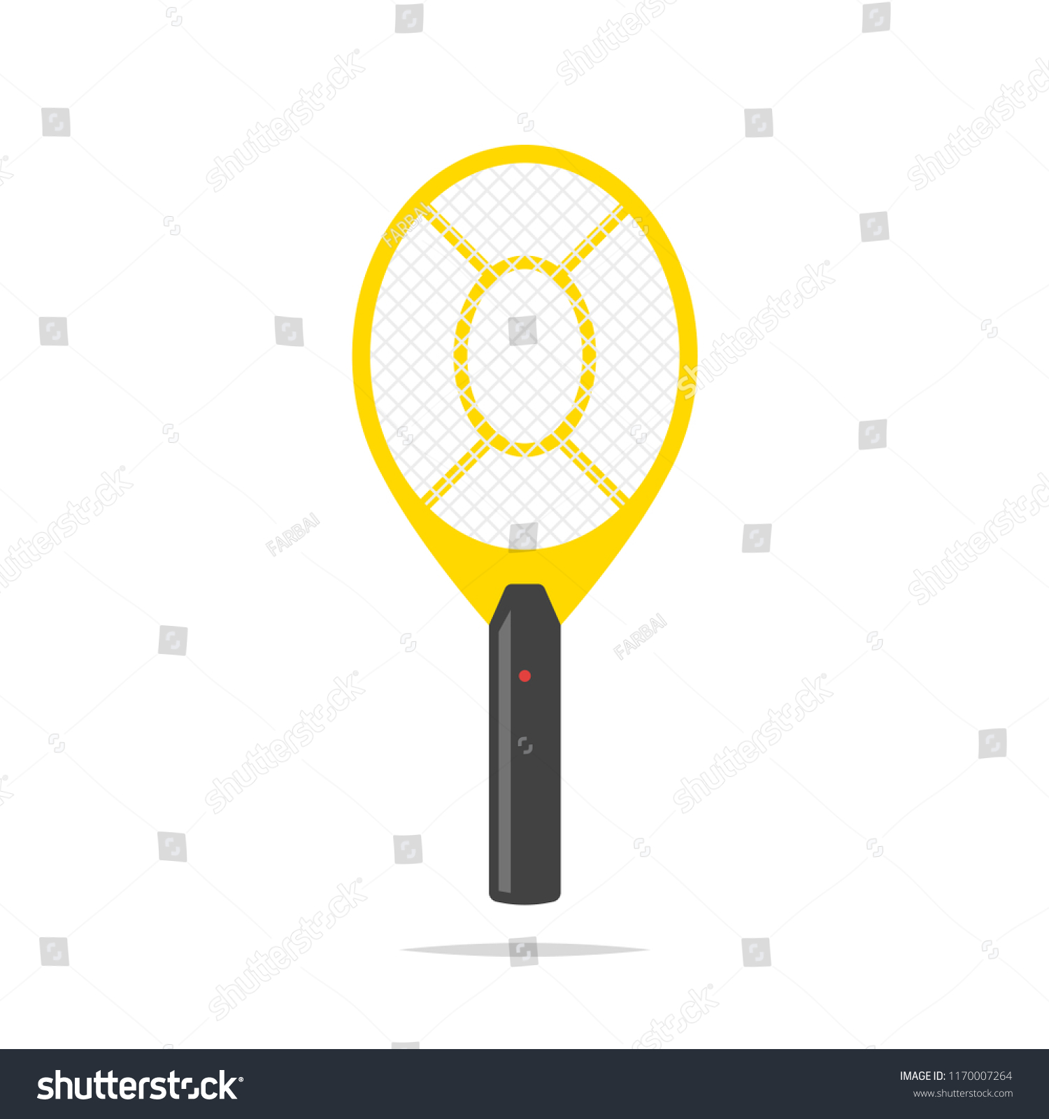 Electric Mosquito Racket Vector Isolated Stock Vector (Royalty Free ...