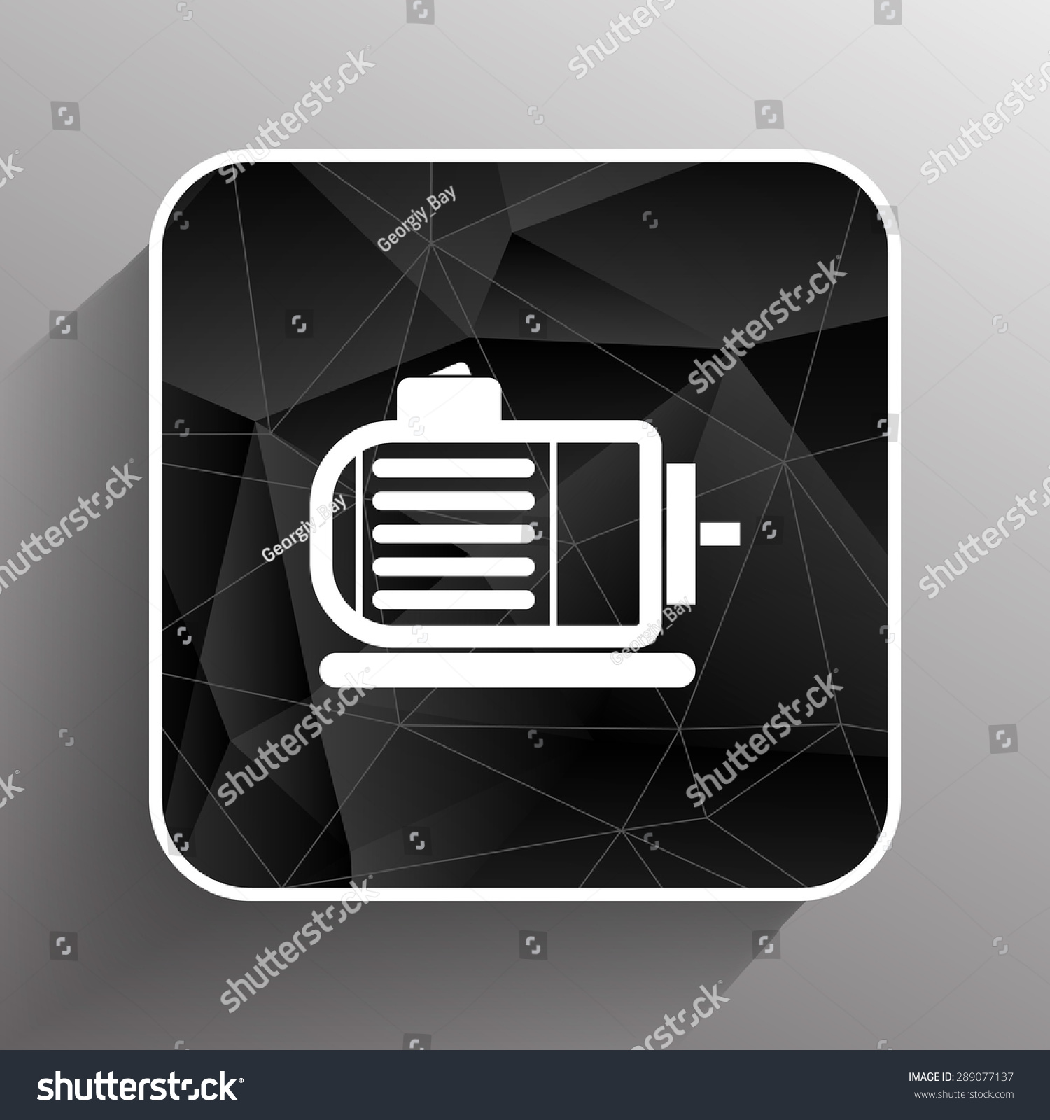 Electric Motor Icon Vector Engine Symbol Stock Vector 289077137 ...
