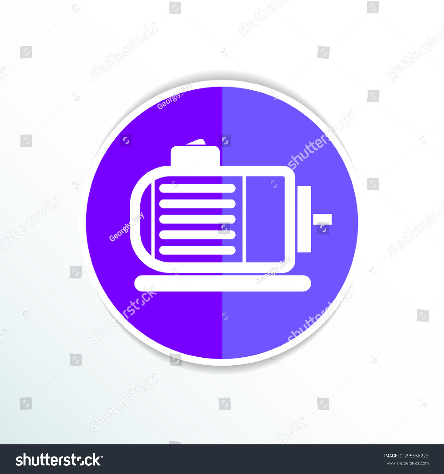 Electric Motor Icon Vector Engine Symbol: เวกเตอร์สต็อก (ปลอดค่า ...