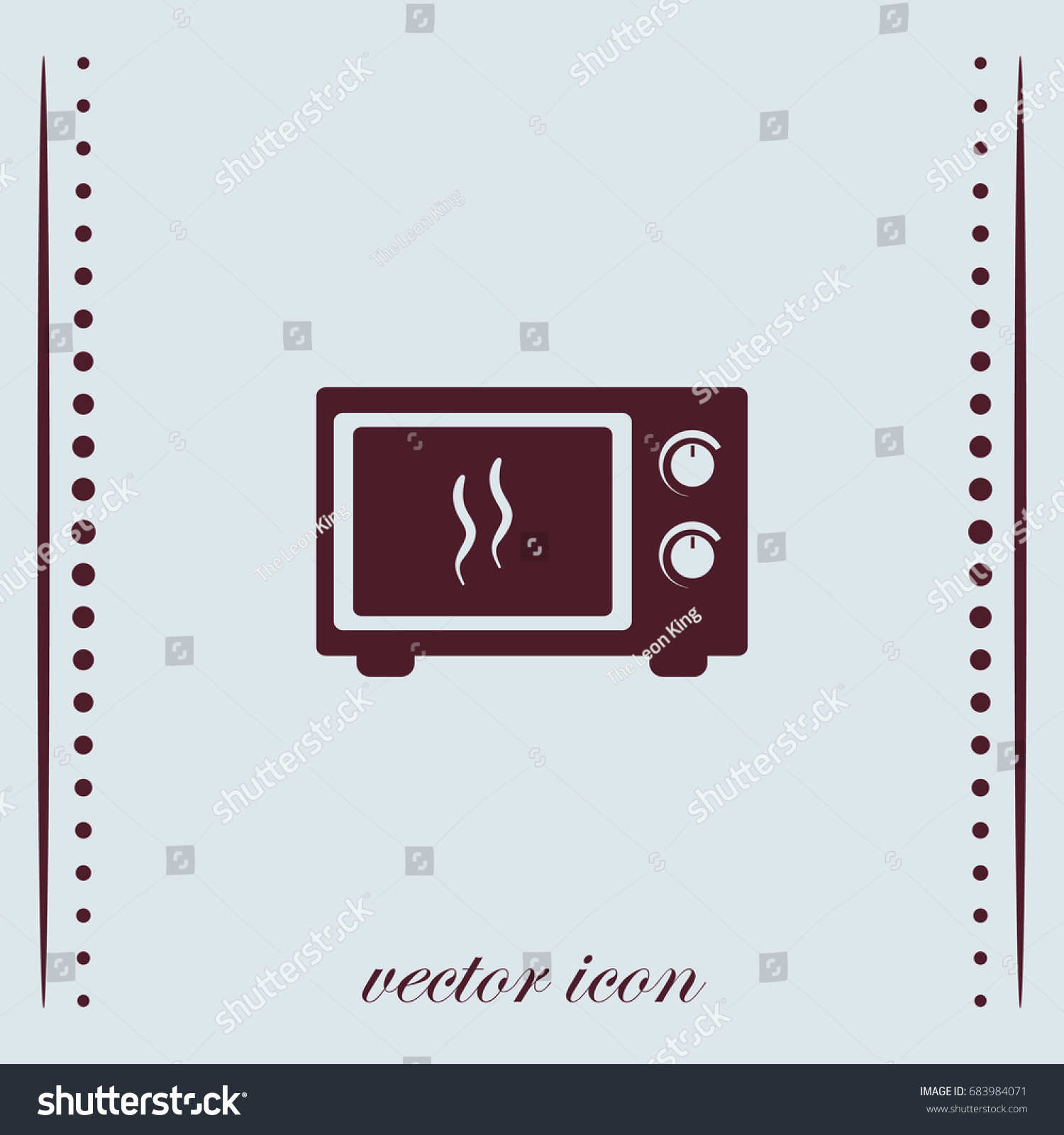 Electric Oven Icon Vector Design Element Stock Vector (Royalty Free ...