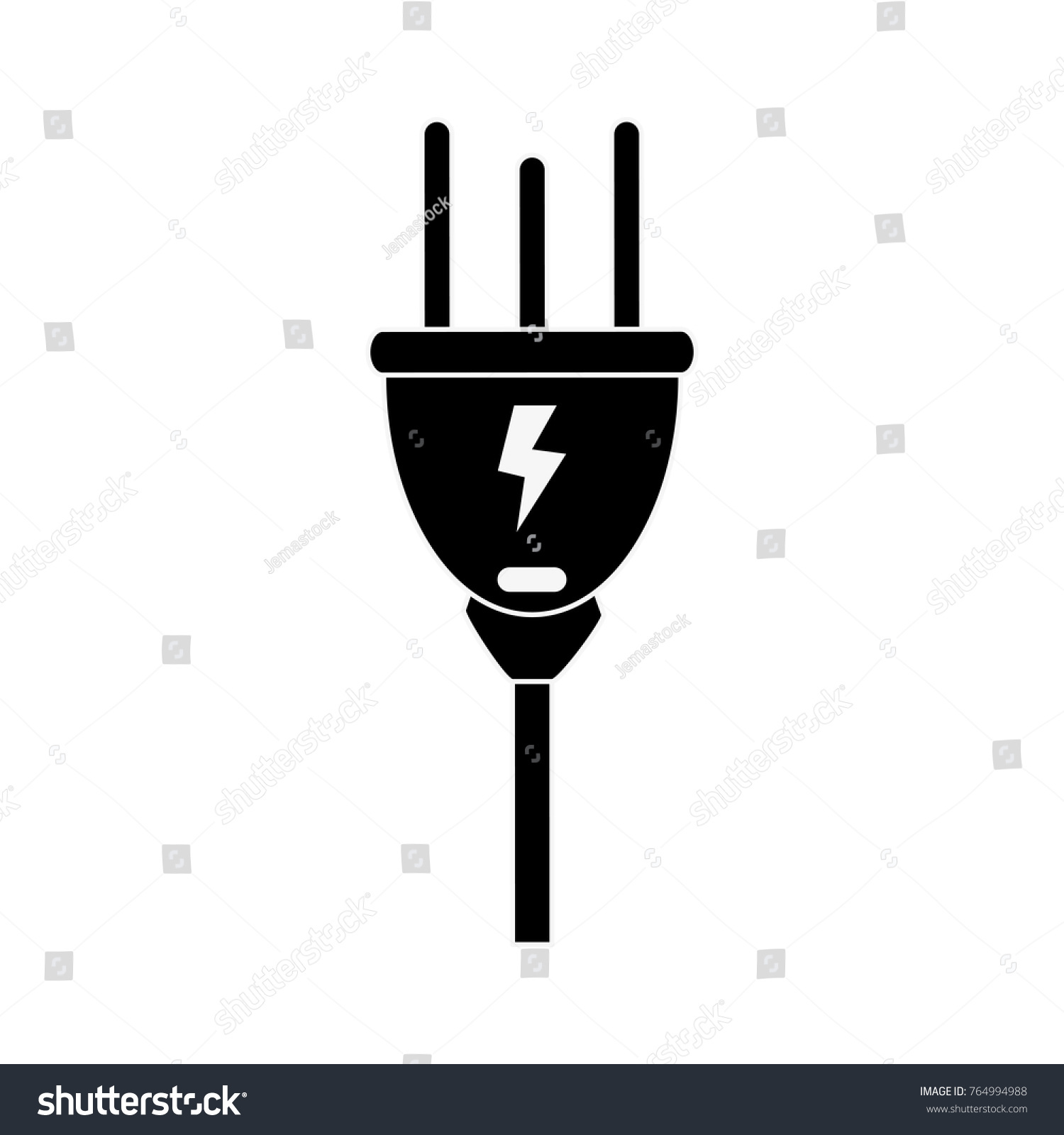 Electric Plug Symbol Stock Vector (Royalty Free) 764994988