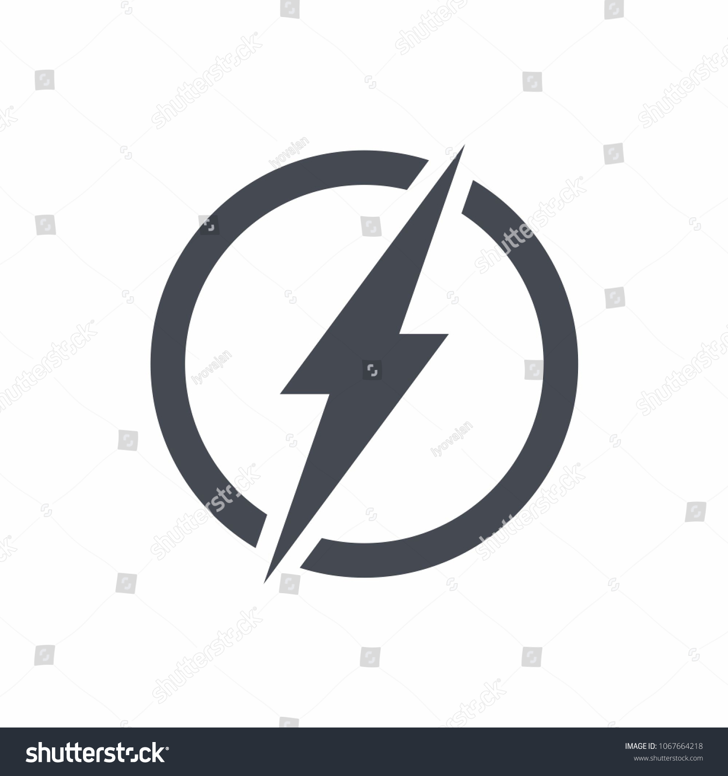 Electric Power Logo Design Element Vector: เวกเตอร์สต็อก (ปลอดค่า ...