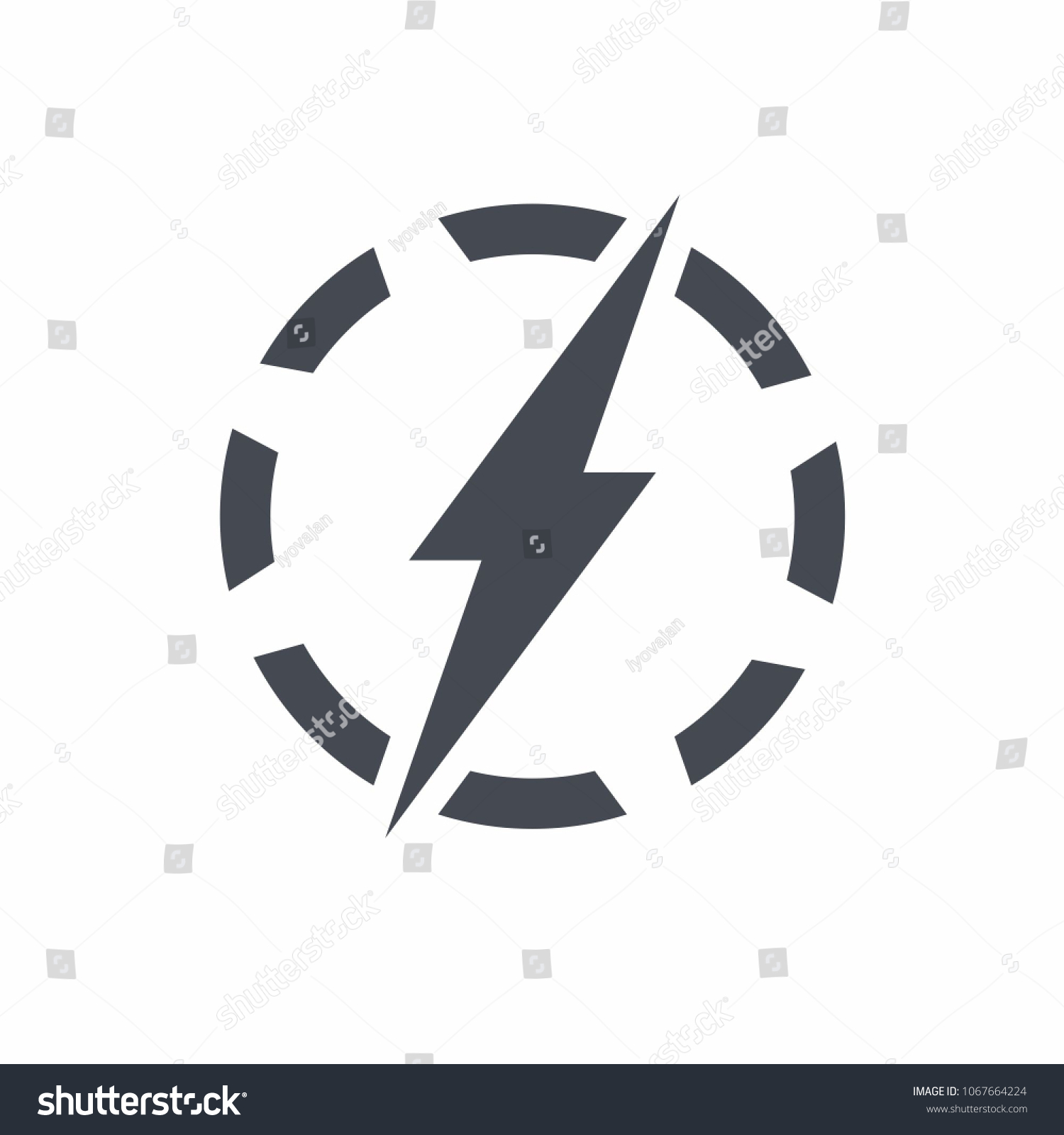Vektor Stok Electric Power Logo Design Element Vector (Tanpa Royalti ...