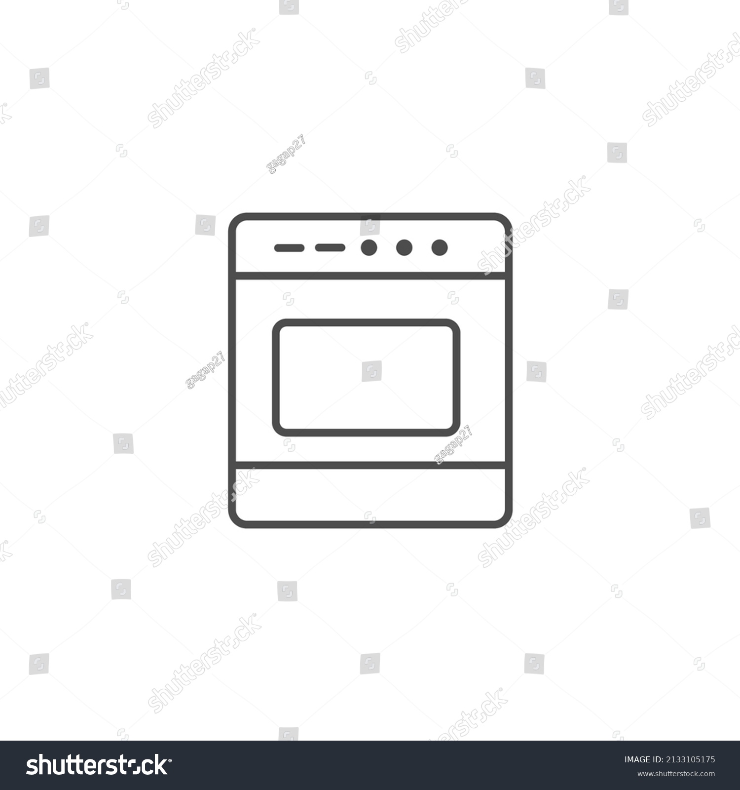 Electric Range Icons Symbol Vector Elements Stock Vector (Royalty Free ...