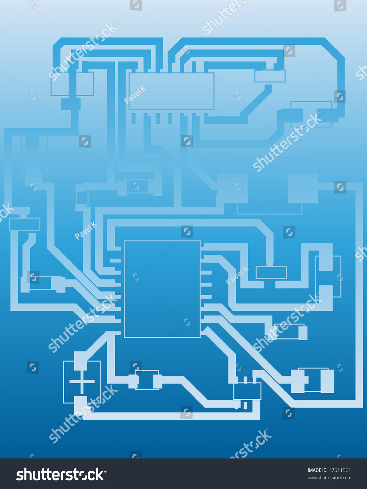 Electric Scheme Design Use Vector Illustration Stock Vector (Royalty ...