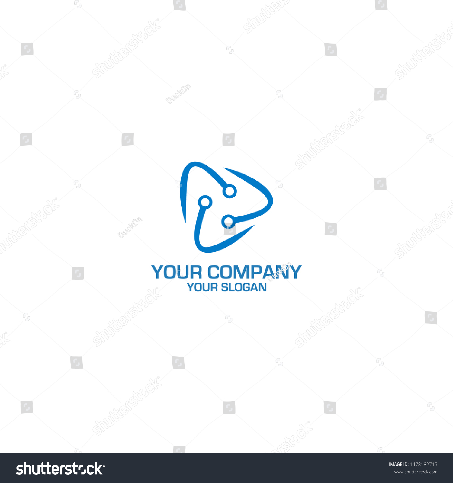 Electric Service Logo Design Vector: vector de stock (libre de regalías ...