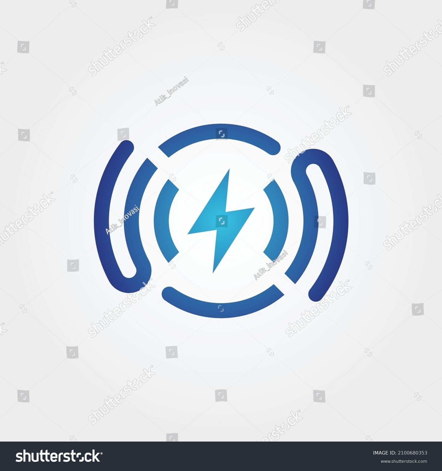 Electric Signal Vector Design Illustrations Stock Vector (Royalty Free ...