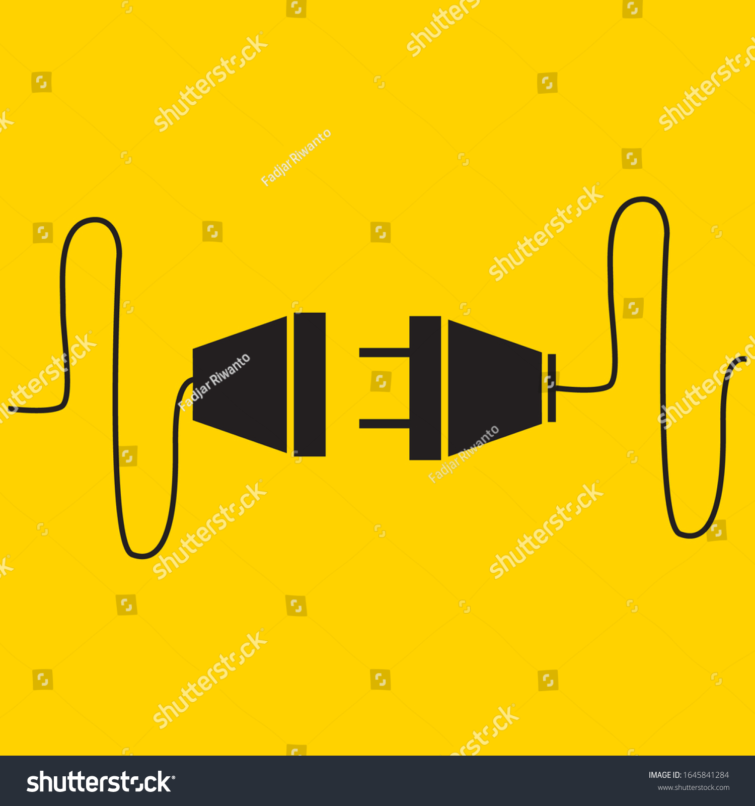 Electric Socket Vector Concept Template Design Stock Vector (Royalty ...