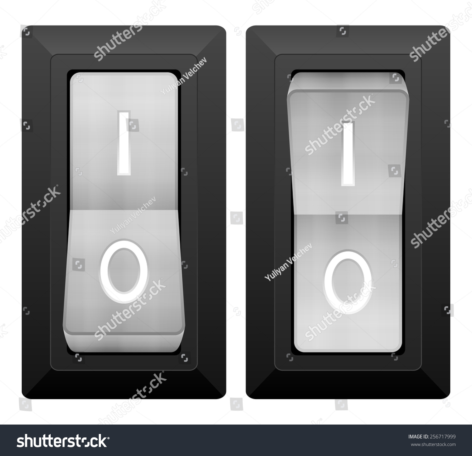 Electric Switch On White Background Stock Vector (Royalty Free ...