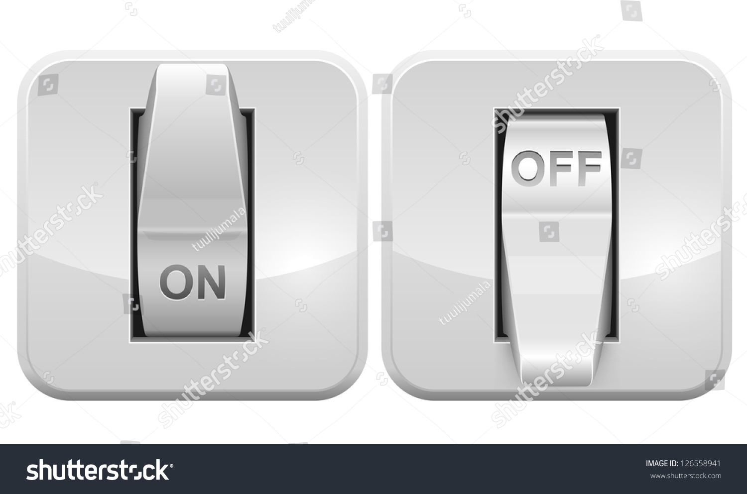 Electric Switch Web Vector Icon Isolated Stock Vector (Royalty Free ...