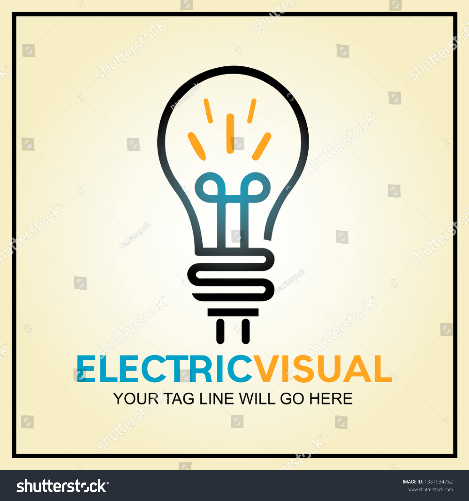 Electric Visual Logo Design01 Stock Vector (Royalty Free) 1337934752