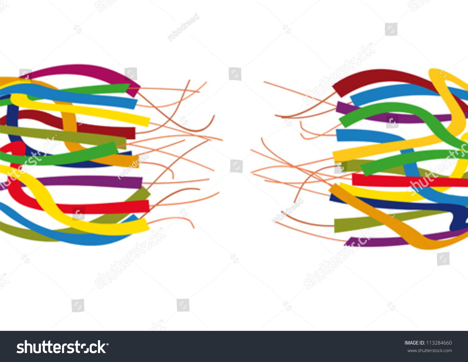 Electric Wires Stock Vector (Royalty Free) 113284660 | Shutterstock
