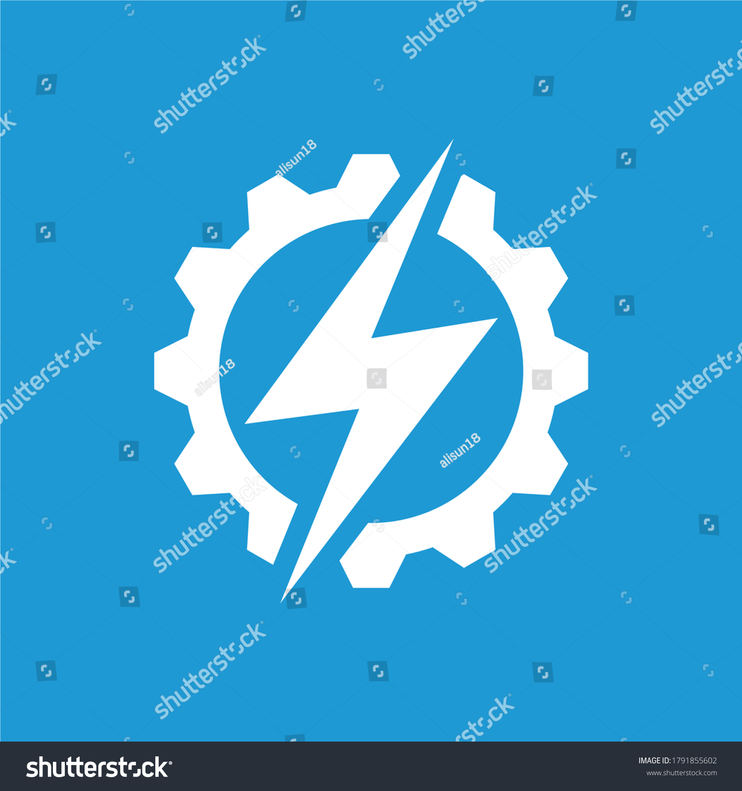 Electrical Gear Engineering Logo Stock Vector (Royalty Free) 1791855602 ...