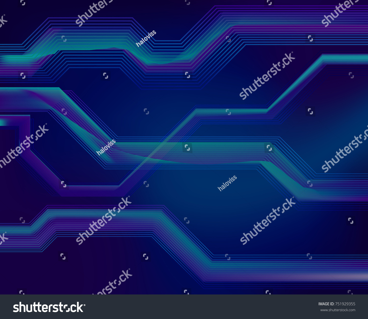 Electrical Circuit Network On Blue Tone Stock Vector (Royalty Free ...
