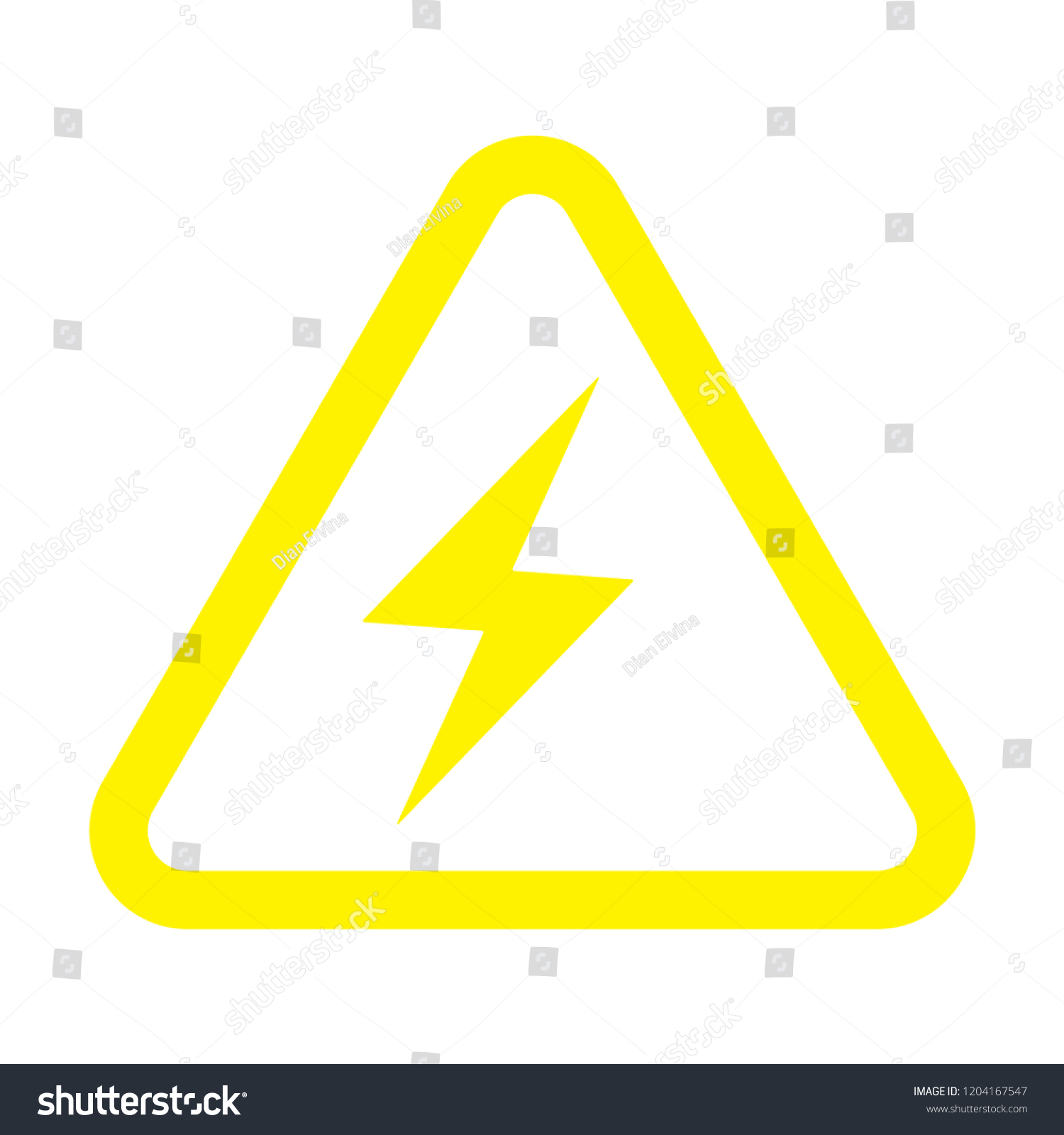 「Electrical Hazard Electrical Warning Sign」のベクター画像素材（ロイヤリティフリー ...