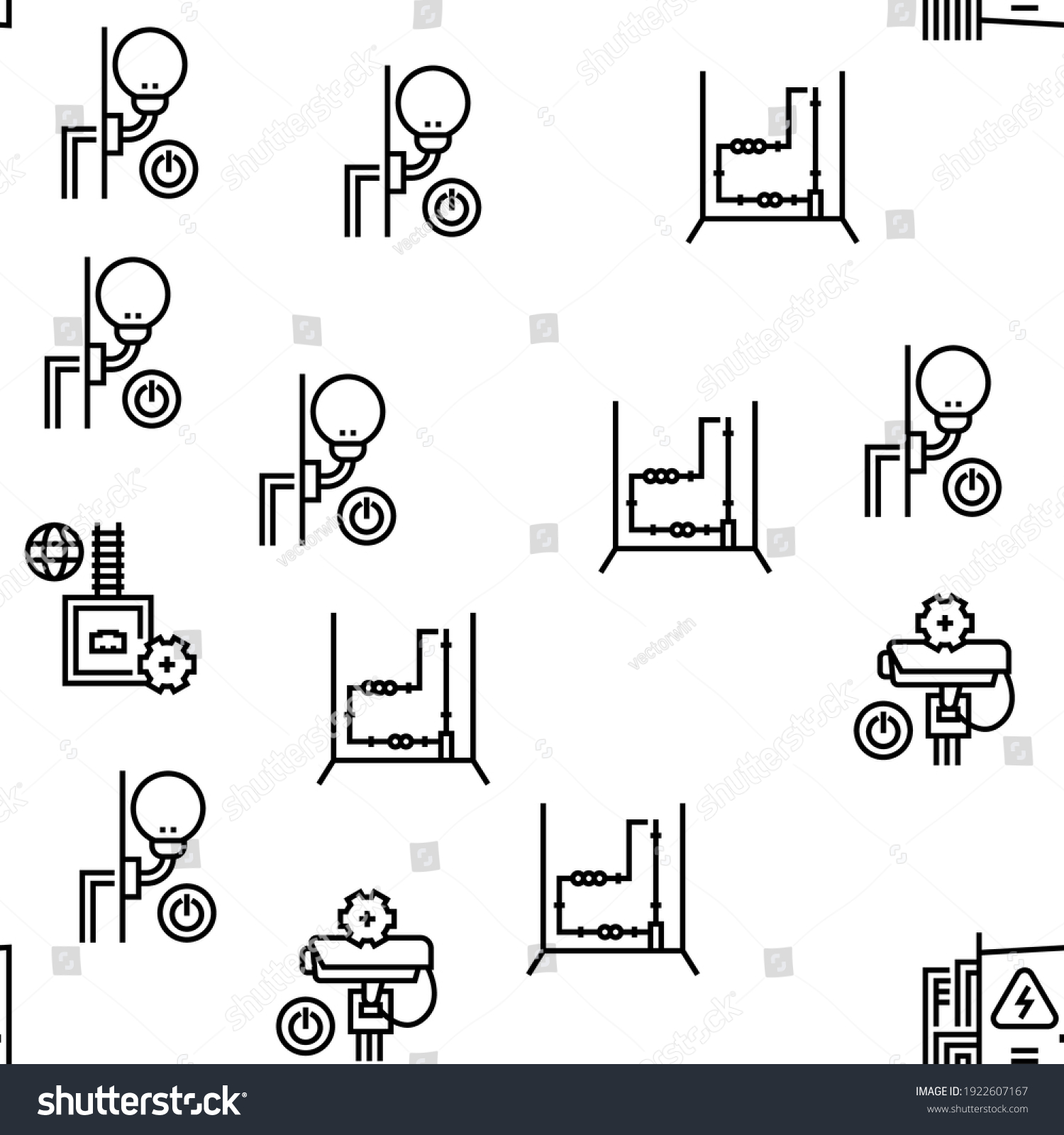 Electrical Installation Tool Icons Set Vector Stock Vector (Royalty ...