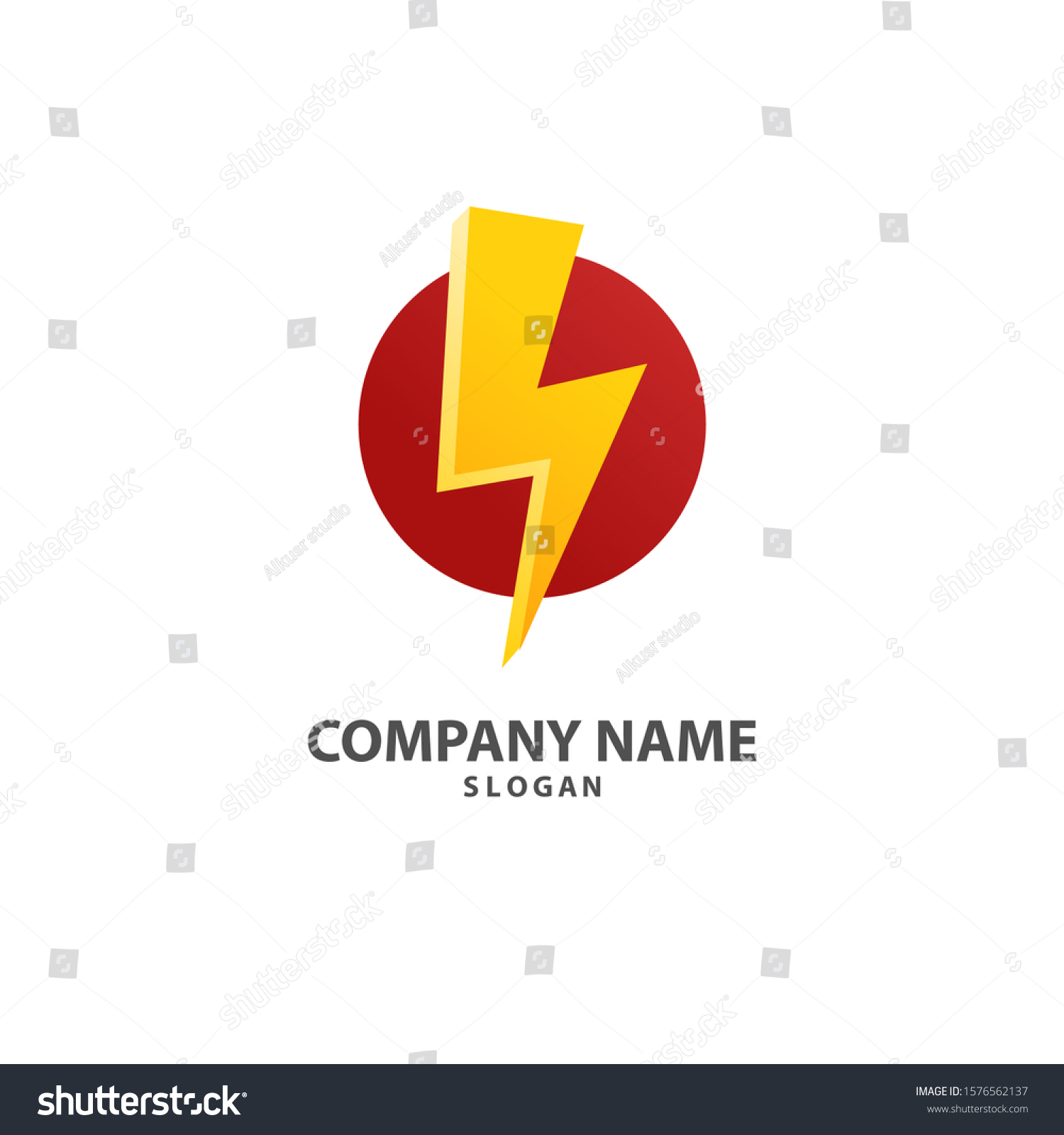 Electrical Lightning Logo Vector Ilustration Stock Vector (Royalty Free ...