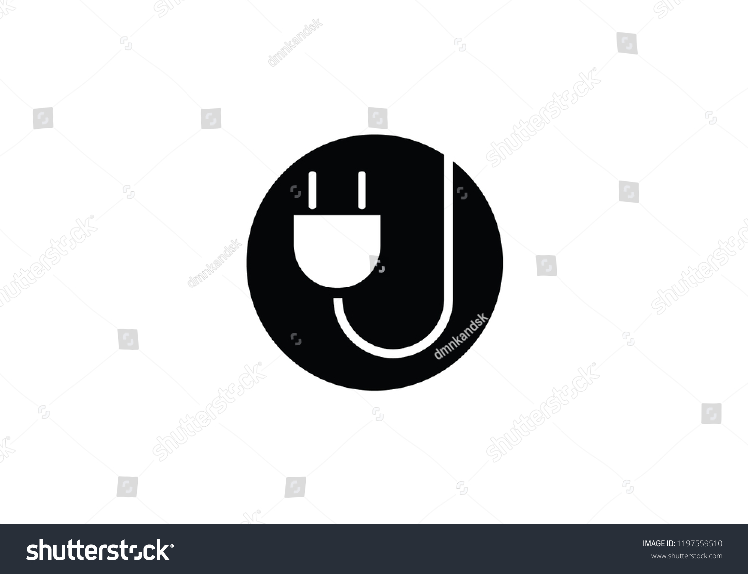Electrical Plug Symbol Power Socket Illustration Stock Vector (Royalty ...
