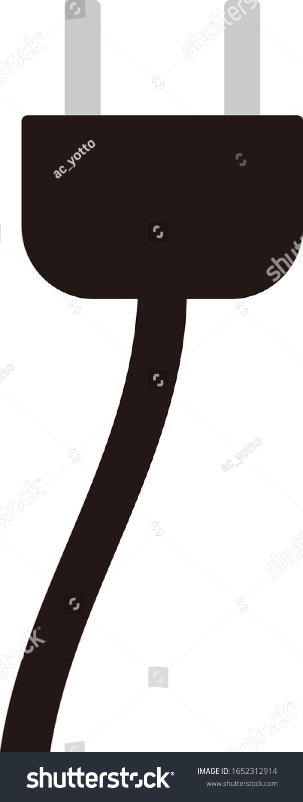 Electrical Plug Connecting Socketsisolated Vector Illustration Stock ...