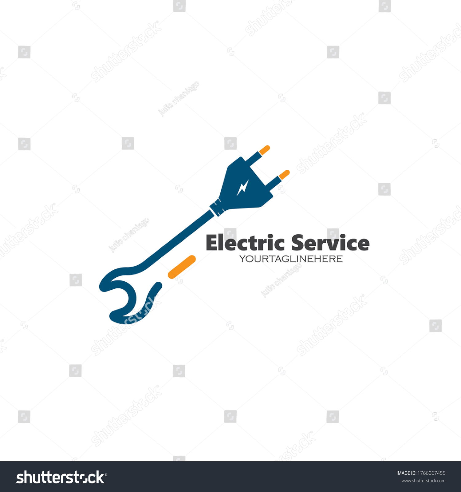 Logo für Elektrobetrieb und Installation, Vektordesign: Stock ...