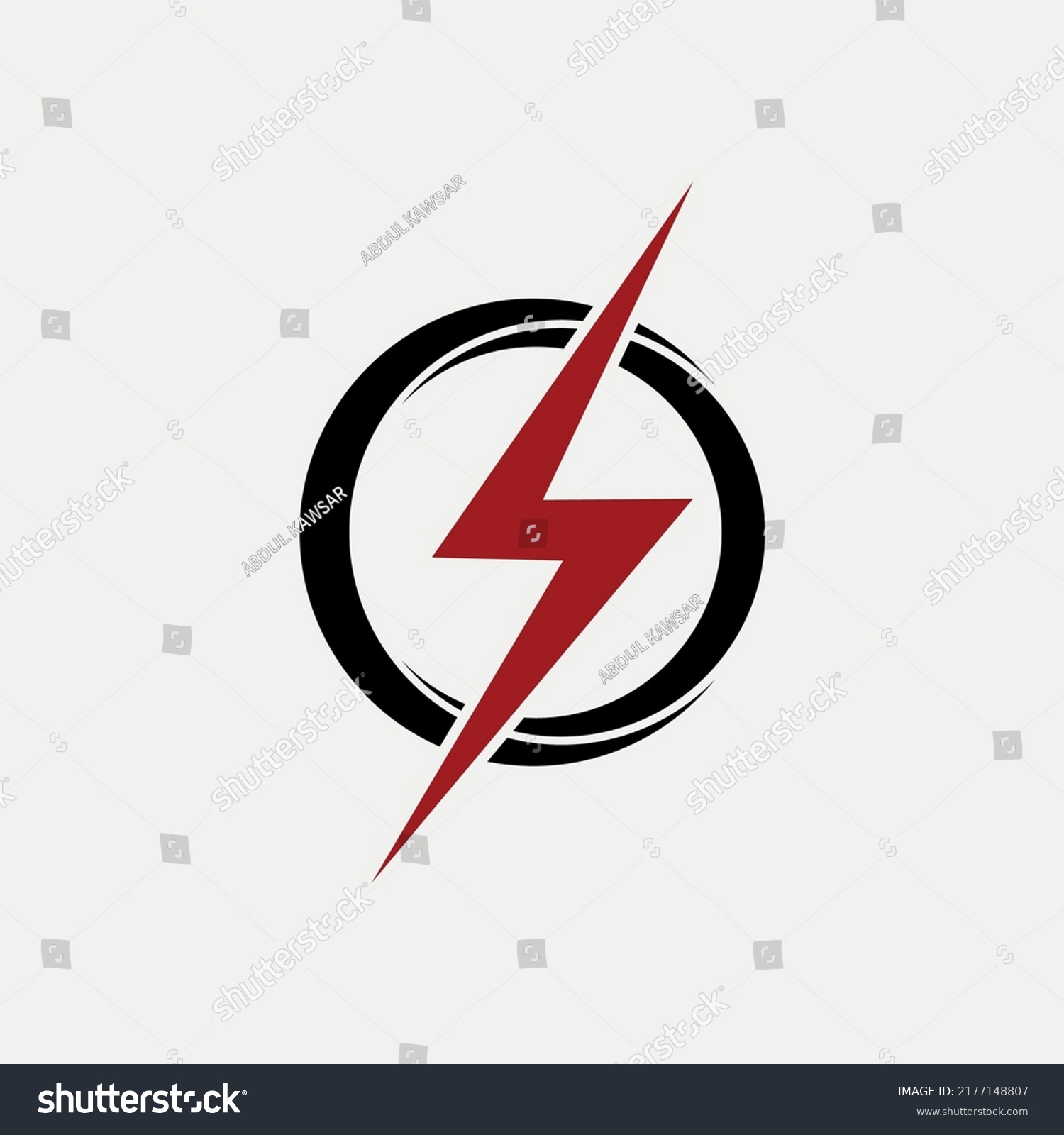 Electrical Thunder Logo Design Vector Template Stock Vector (Royalty ...