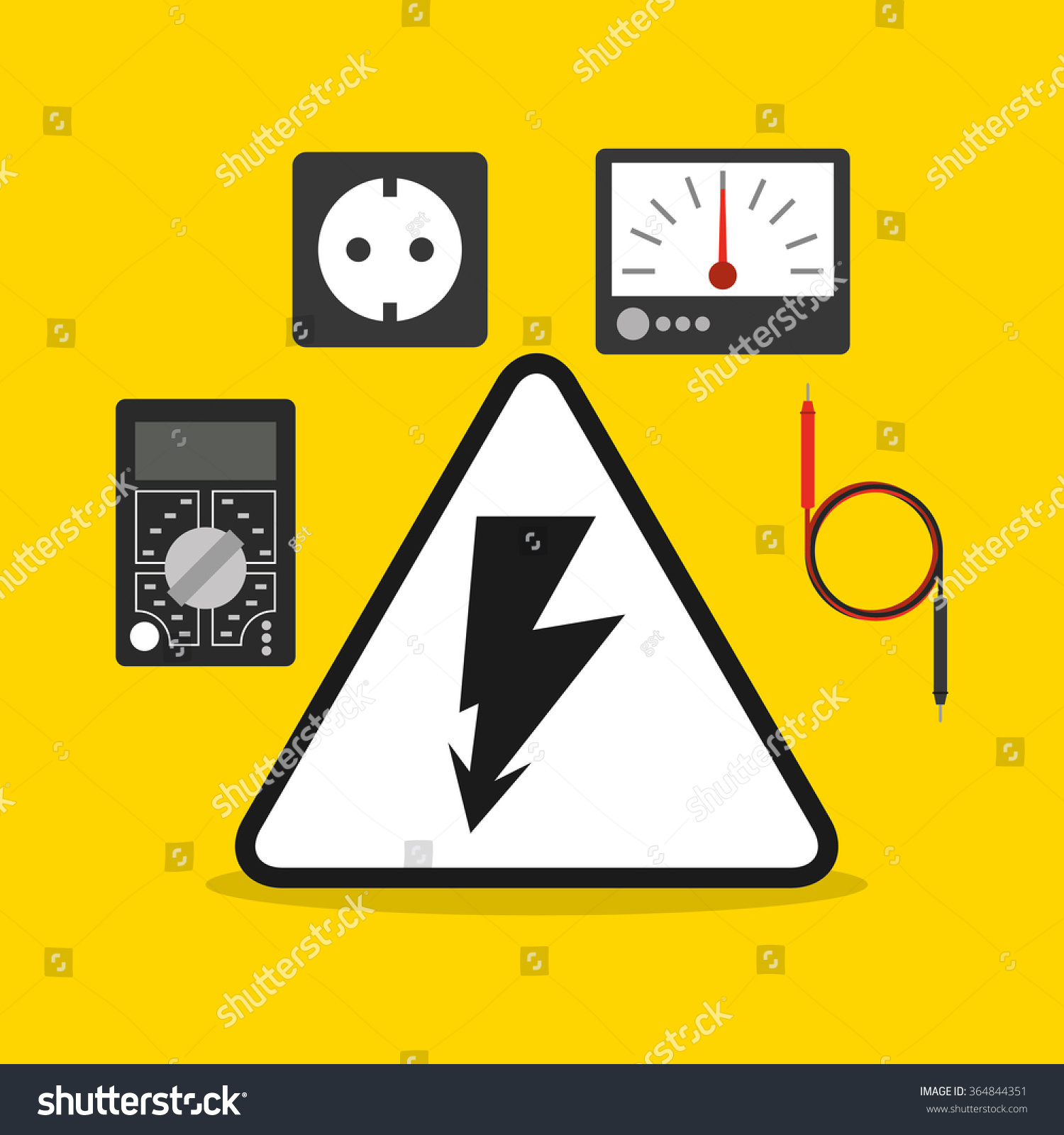 Electricity Concept Design Stock Vector (Royalty Free) 364844351 ...