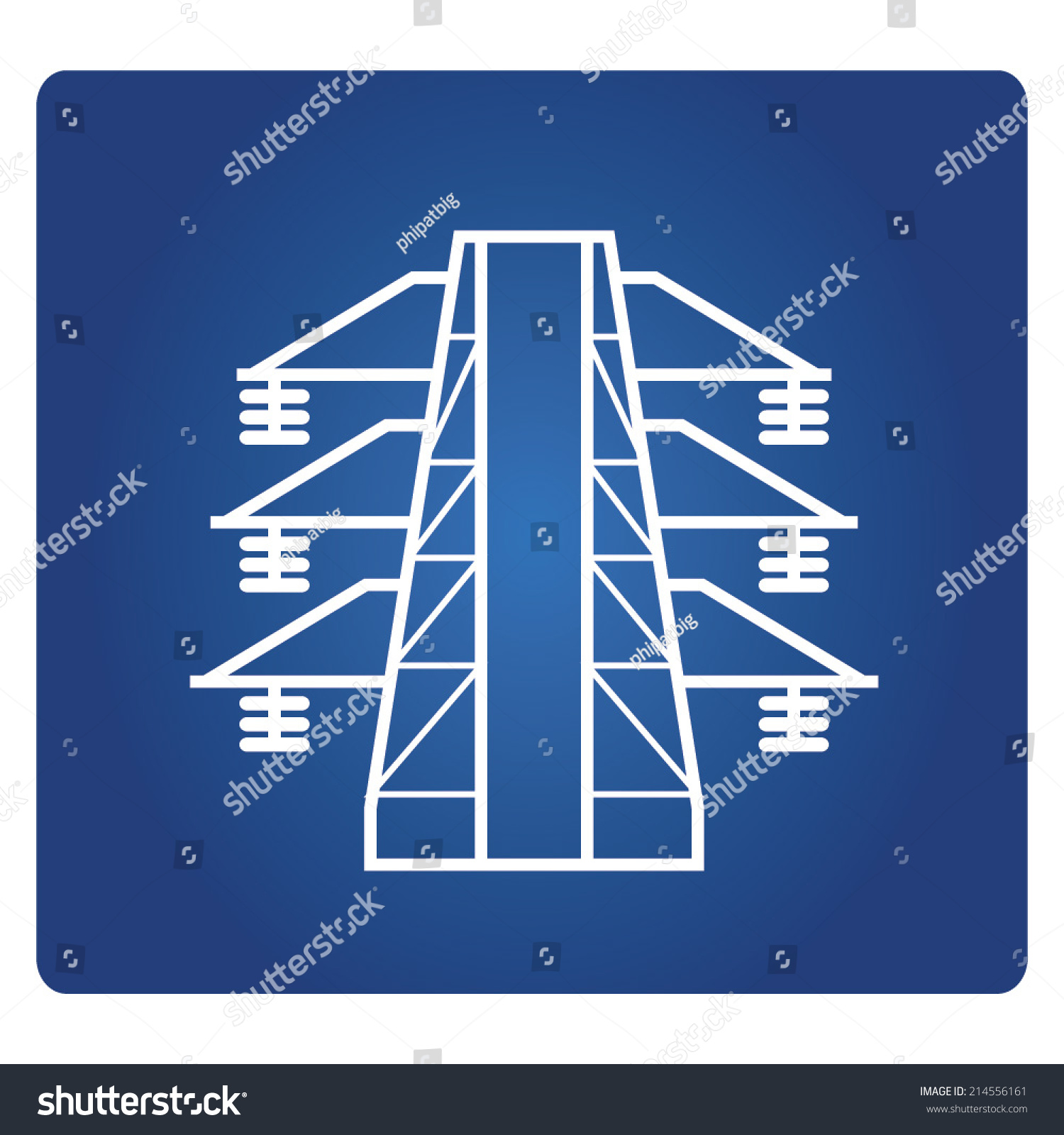 Electricity Post Symbol Stock Vector (Royalty Free) 214556161 ...