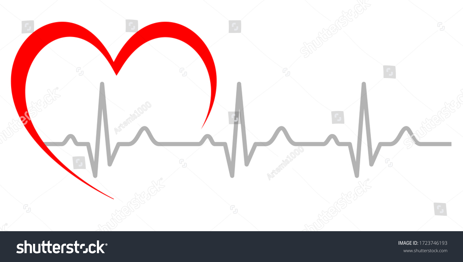 Electrocardiogram Graphic Vector Quality Stock Vector (Royalty Free ...