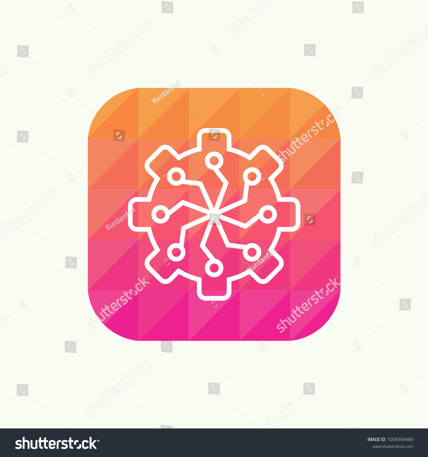 Electronic Engineering Communication Pictogram Integration Icon Stock ...