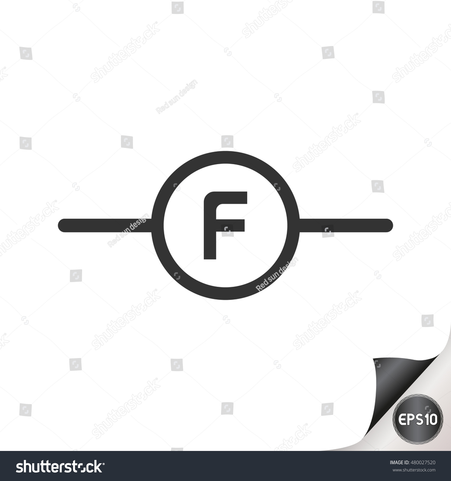 Electronic Circuit Symbols Frequency Meter: vetor stock (livre de ...