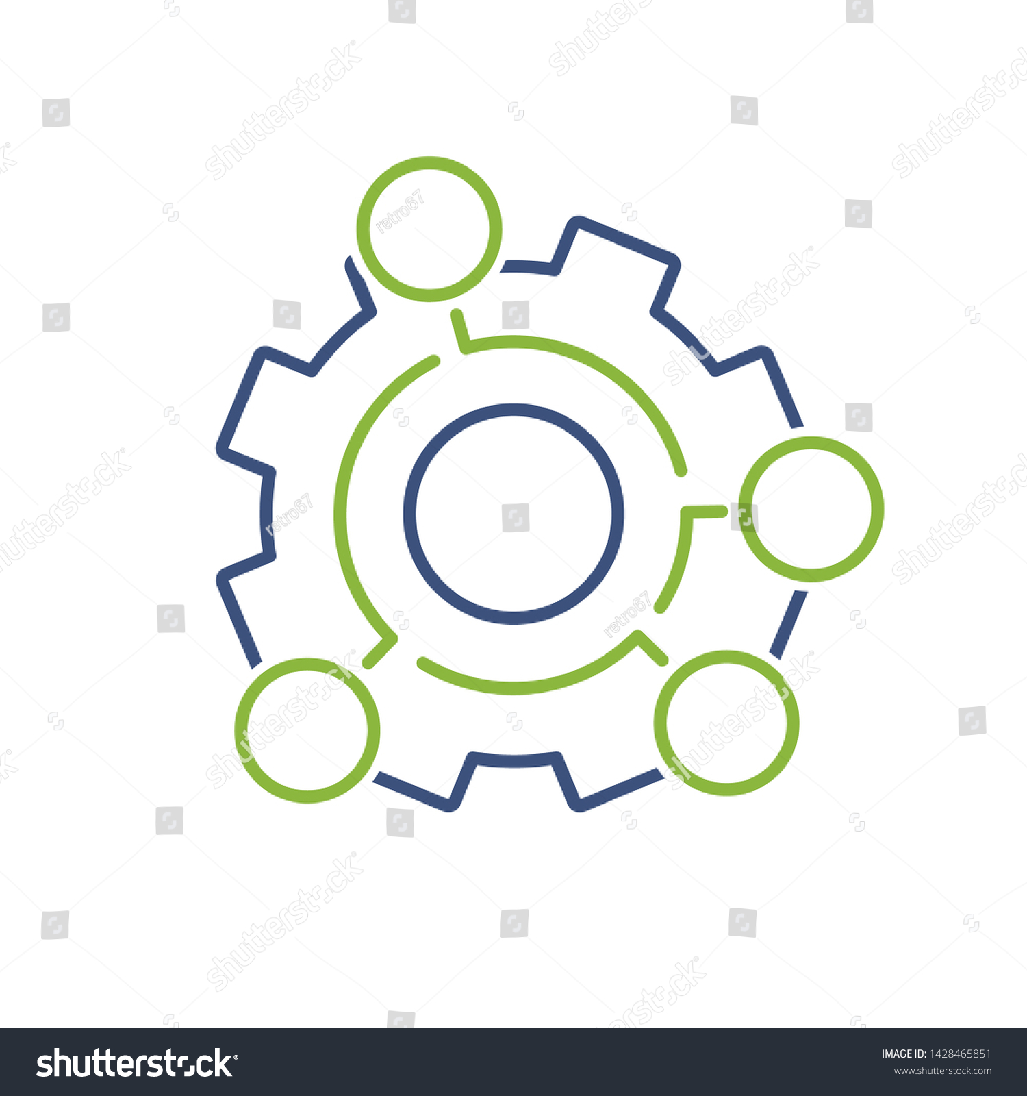 Electronic Control Mechanism Vector Linear Icon: vector de stock (libre ...