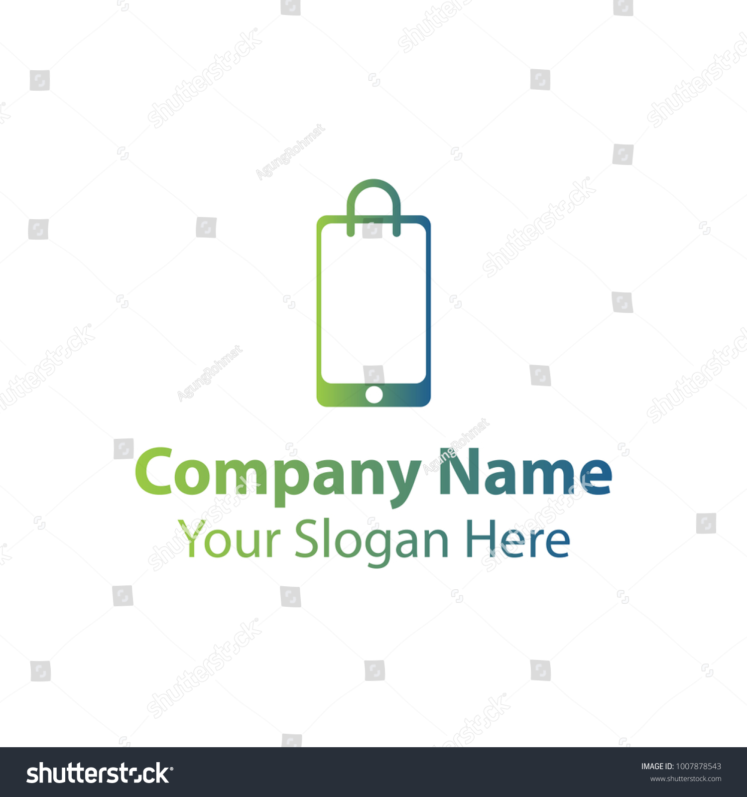 Electronic Shop Logo Design Stock Vector (Royalty Free) 1007878543