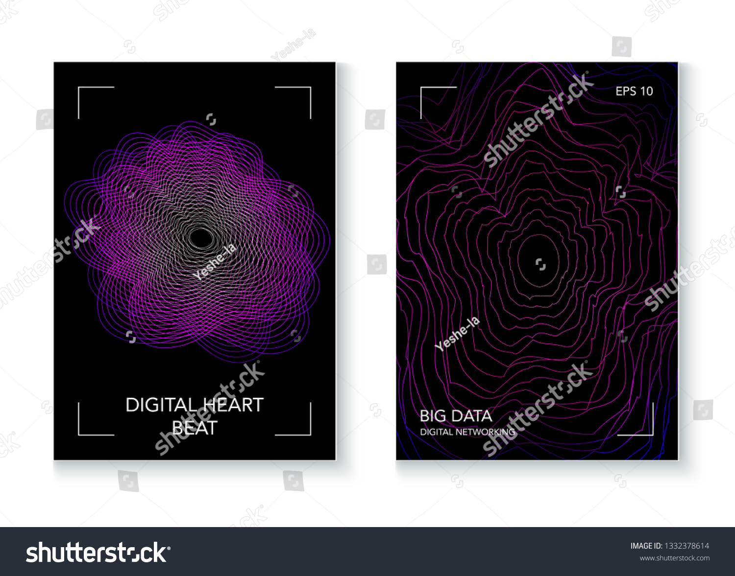 Electronic Techno Music Poster Vector Background: vector de stock ...