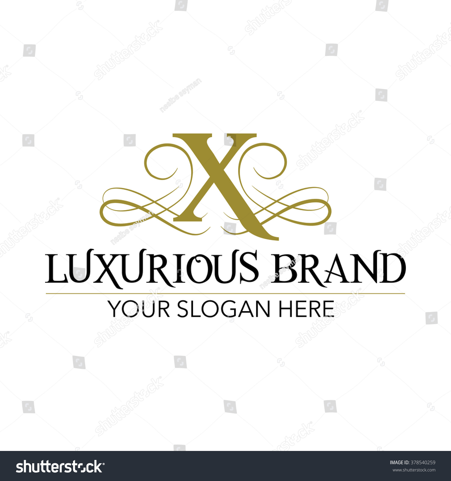 Elegance Logo On White Background: vector de stock (libre de regalías ...